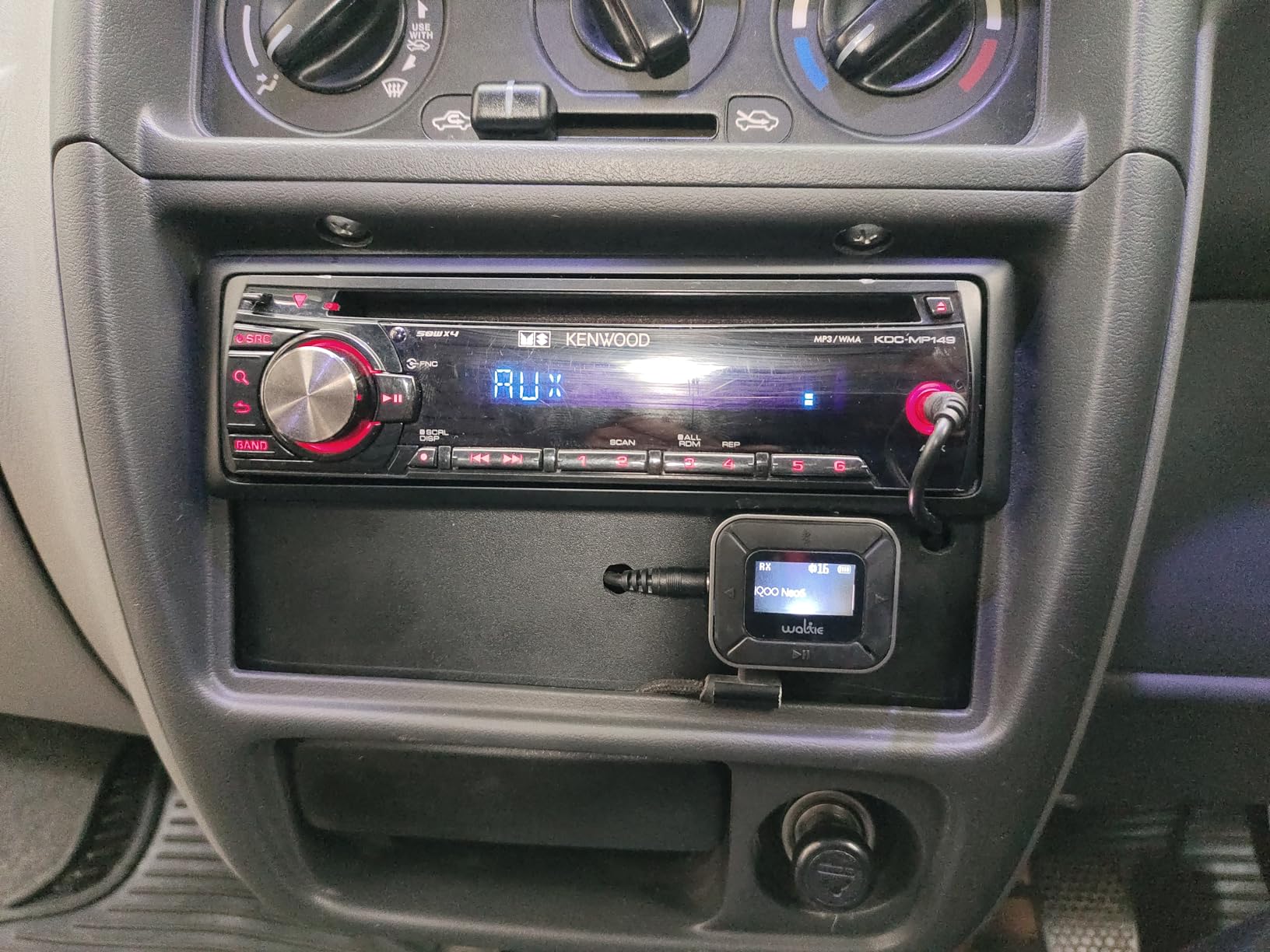 Walkie 2 in 1 Handsfree LCD Display V5.3 Bluetooth Transmitter Receiver ...