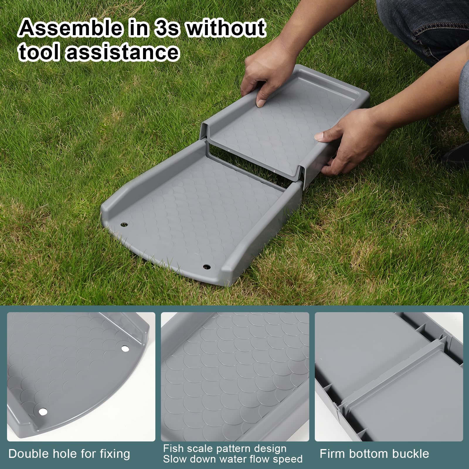 Snapklik.com : Plusgutter Rain Gutter Downspout Splash Block, Gutter ...