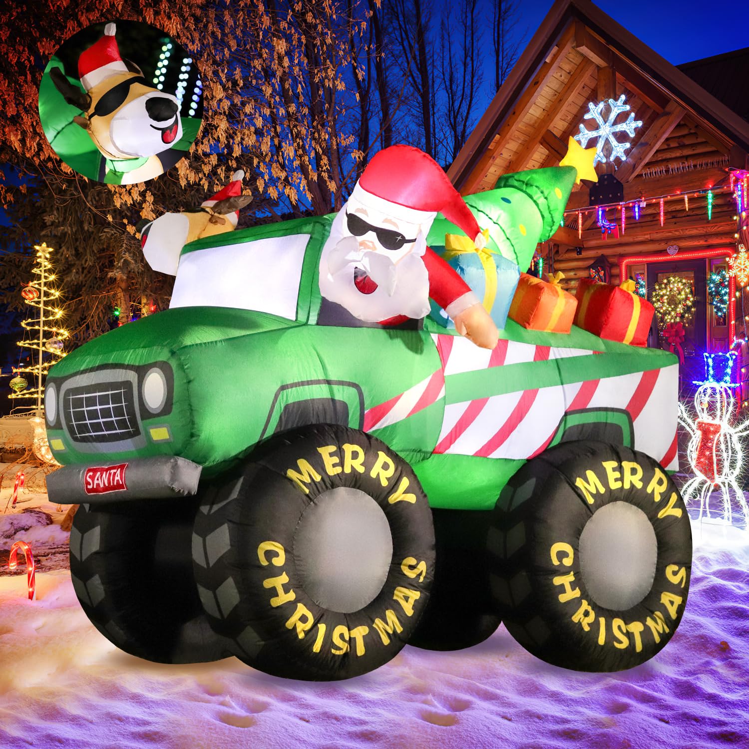Santa Cartoon Semi Truck Santa Truck Vectors & Illustrations For Free