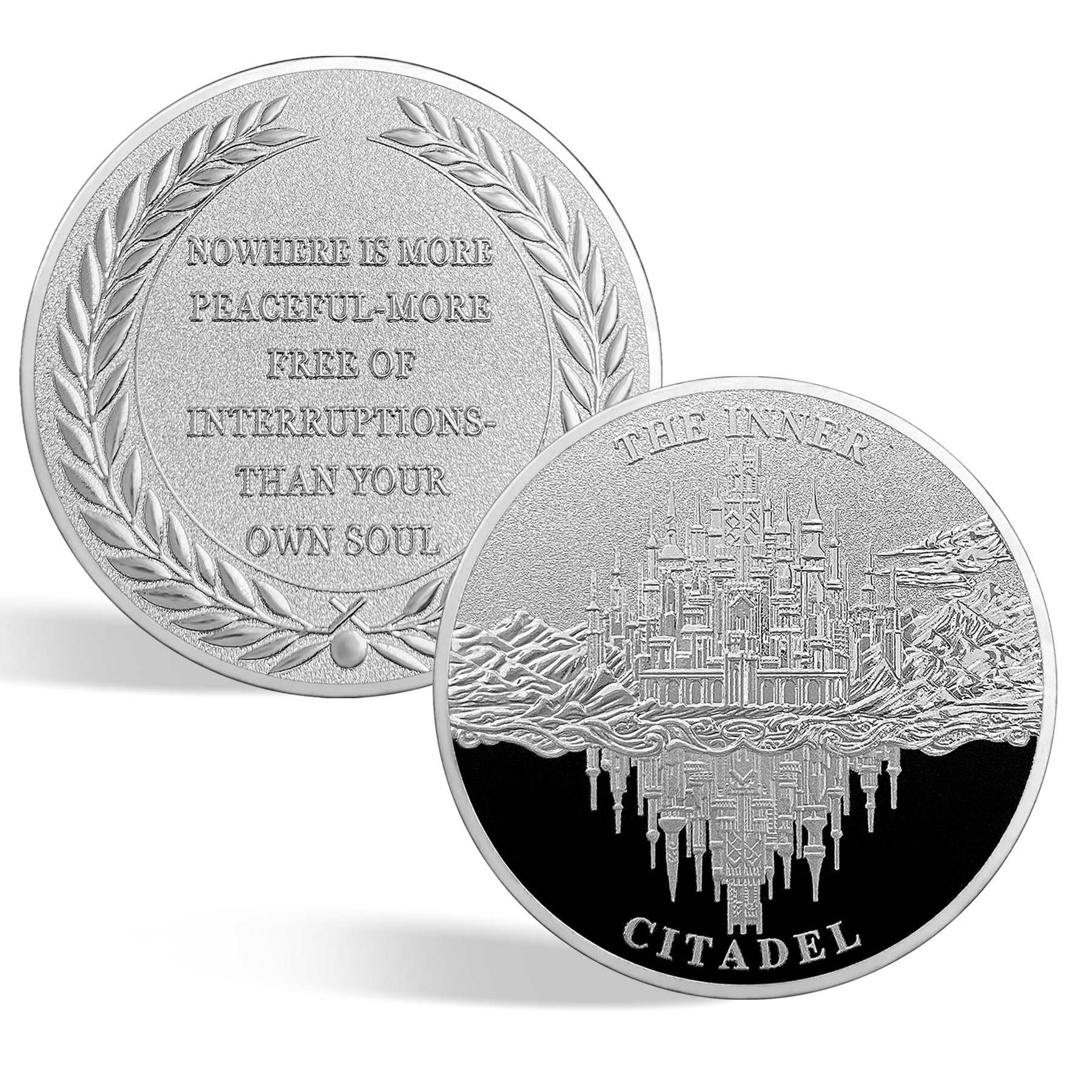 Amazon.com : CHURYUML The Inner Citadel Stoic Coin Stoicism Challenge ...
