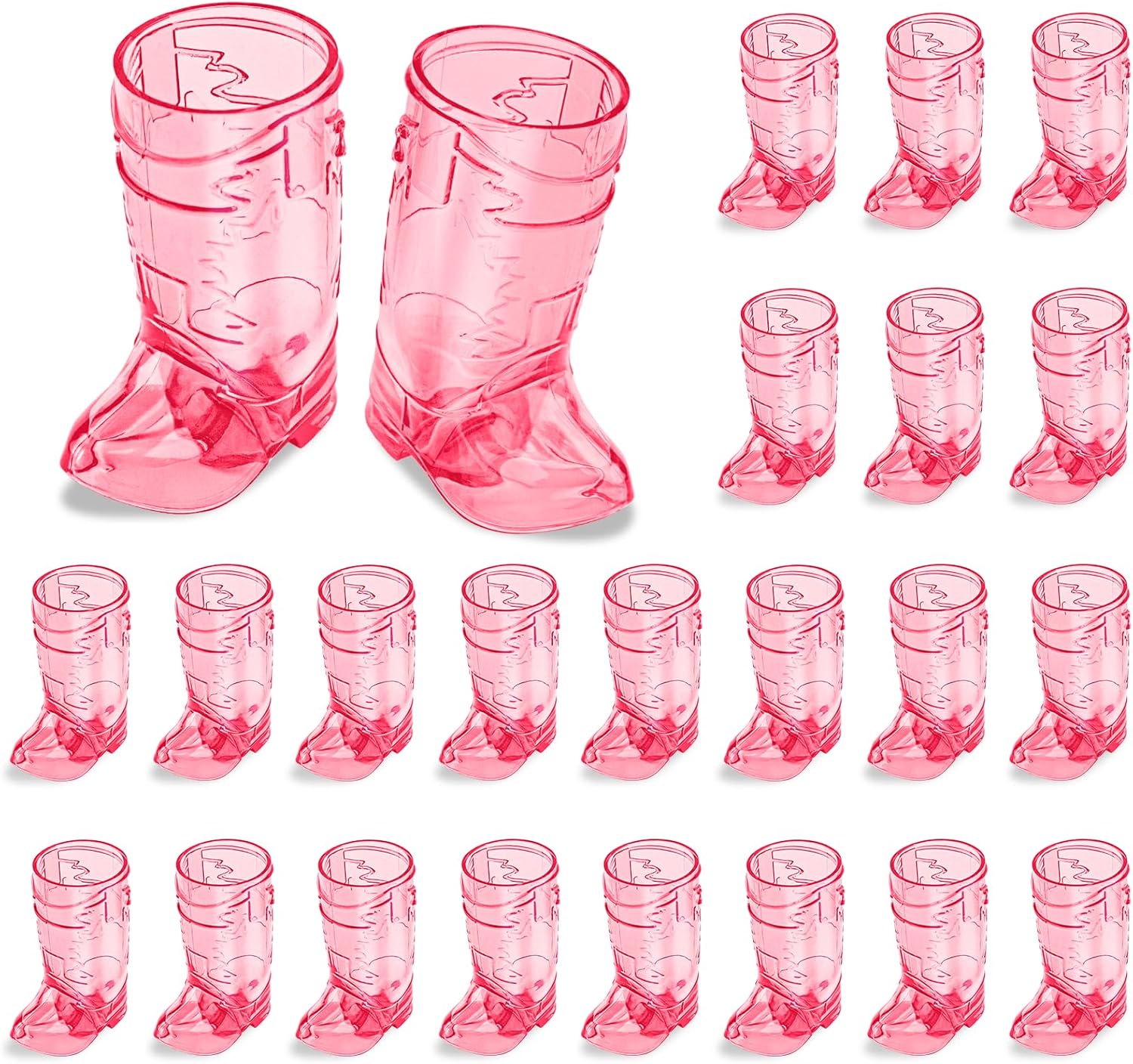 Amazon.com | SAIAOKJ Plastic Boot Shot Glasses, 24 Pcs 1 Oz, Cowboy ...