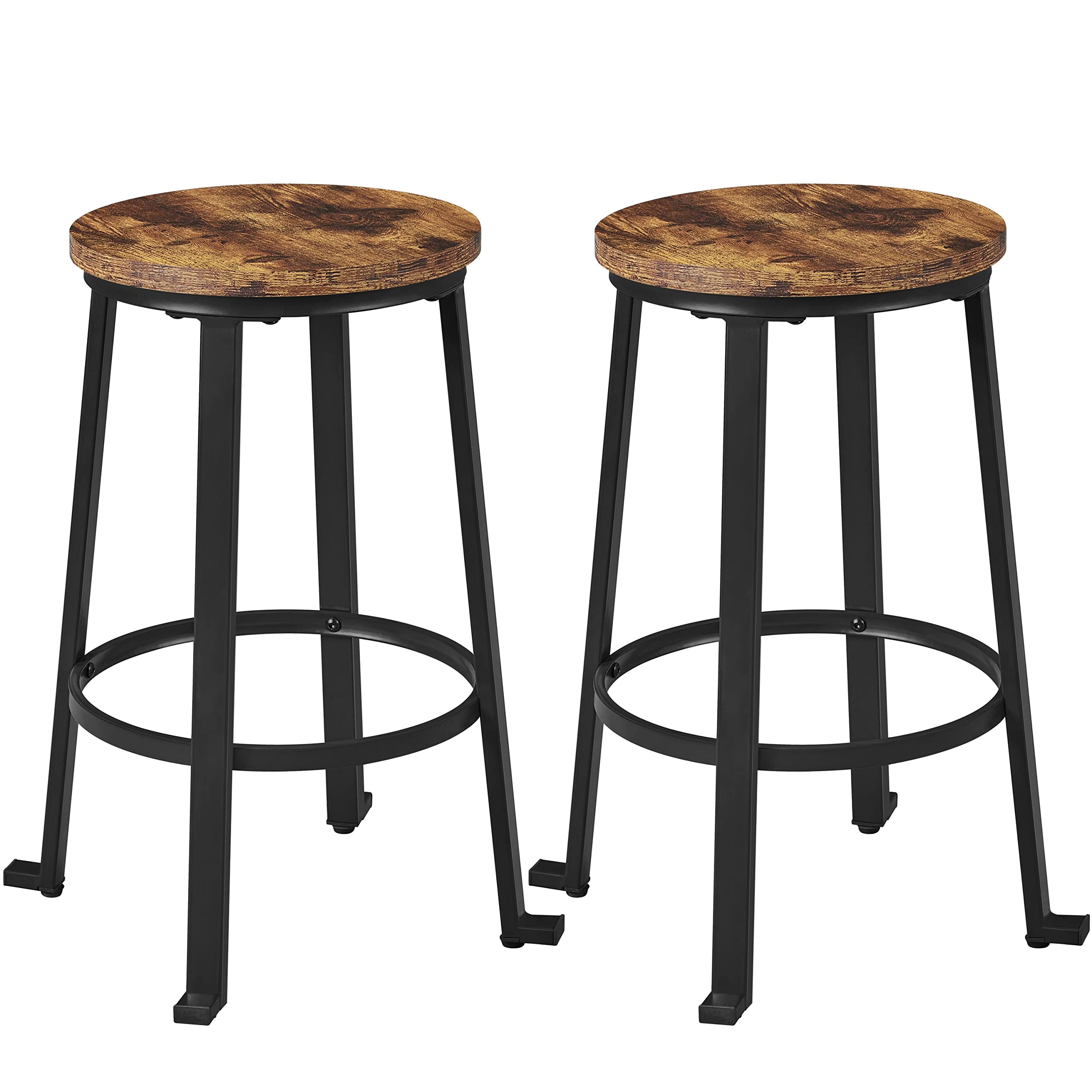 Amazon.com: Yaheetech 24 inch Bar Stools Set of 2 Counter Height Stools ...