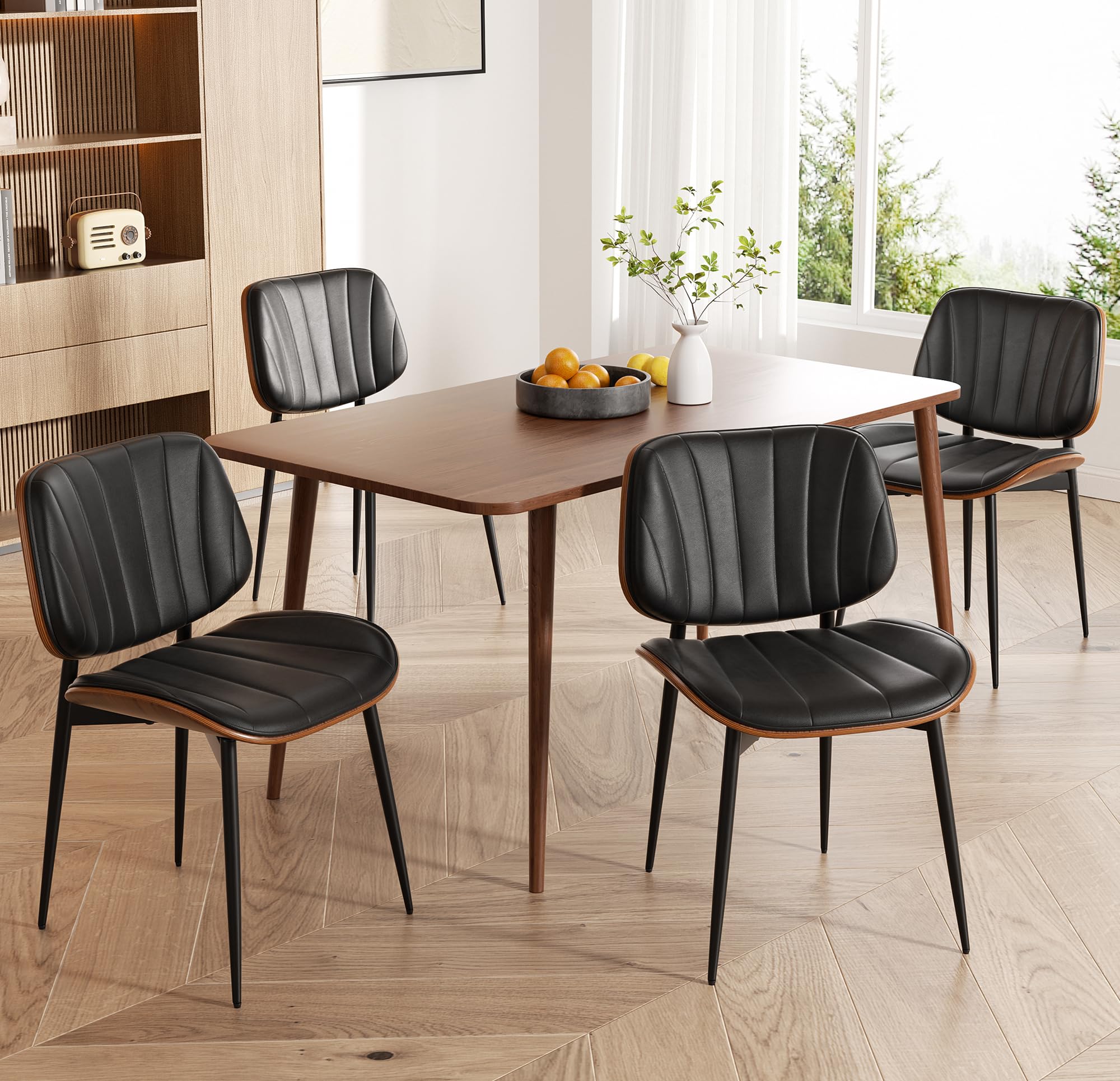 Amazon.com - choairy Dining Chairs Set of 4, Mid Century Modern Dining ...