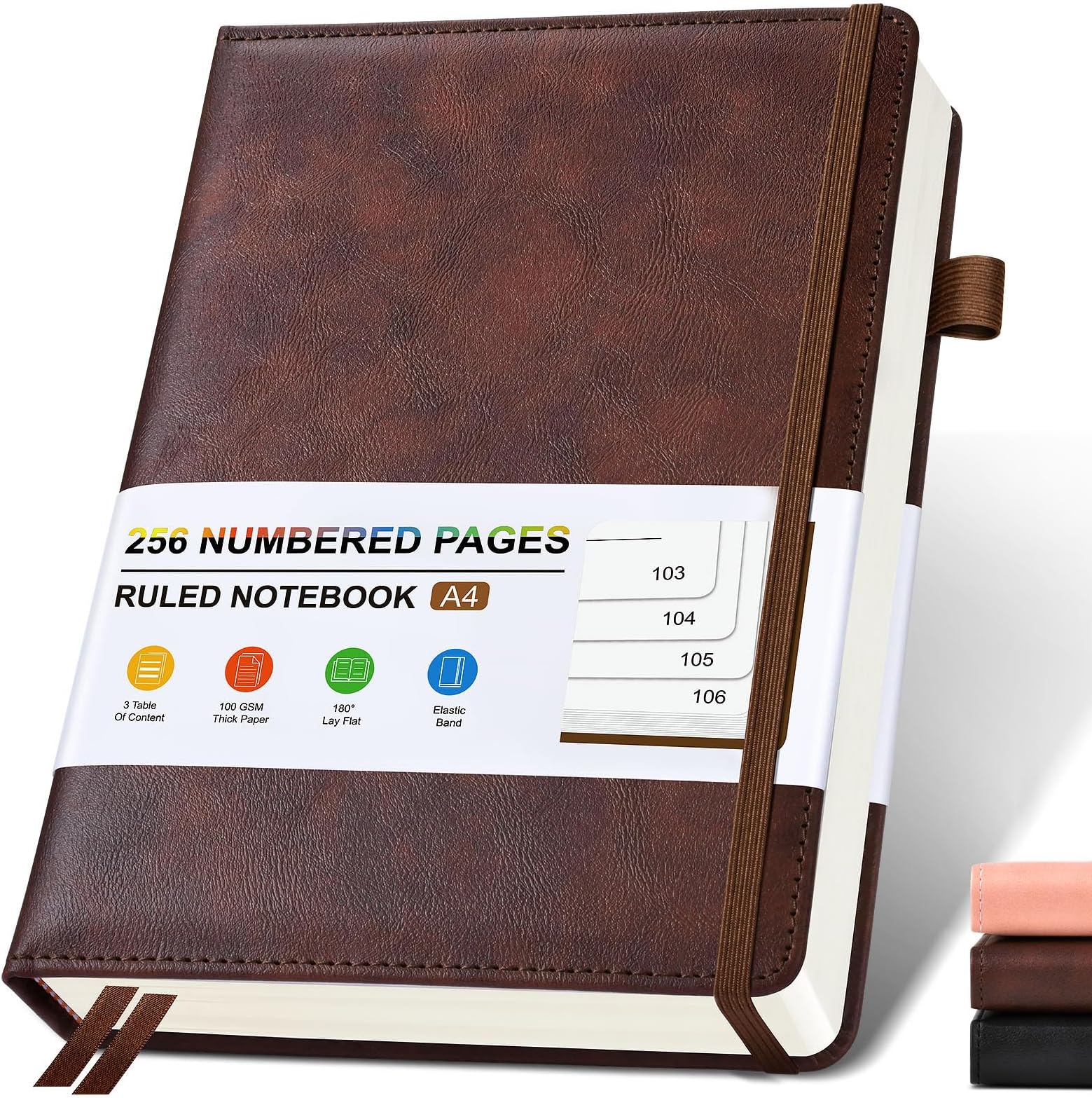 Amazon.com : Zalaxt Hardcover Executive Notebooks for Men Women - A5 ...