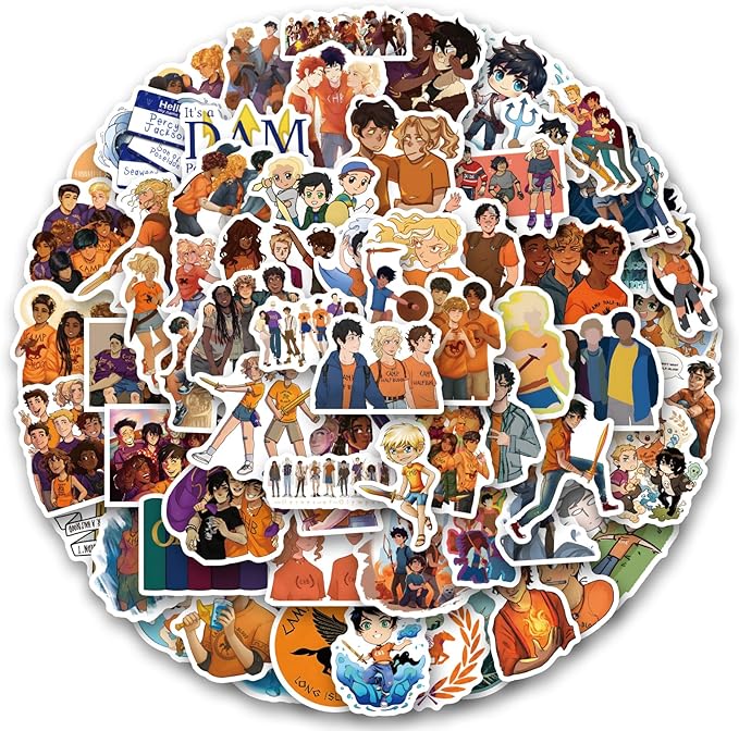 Amazon.com: 124 Percy Jackson Stickers Pack, Movie Theme Anime Cartoon ...