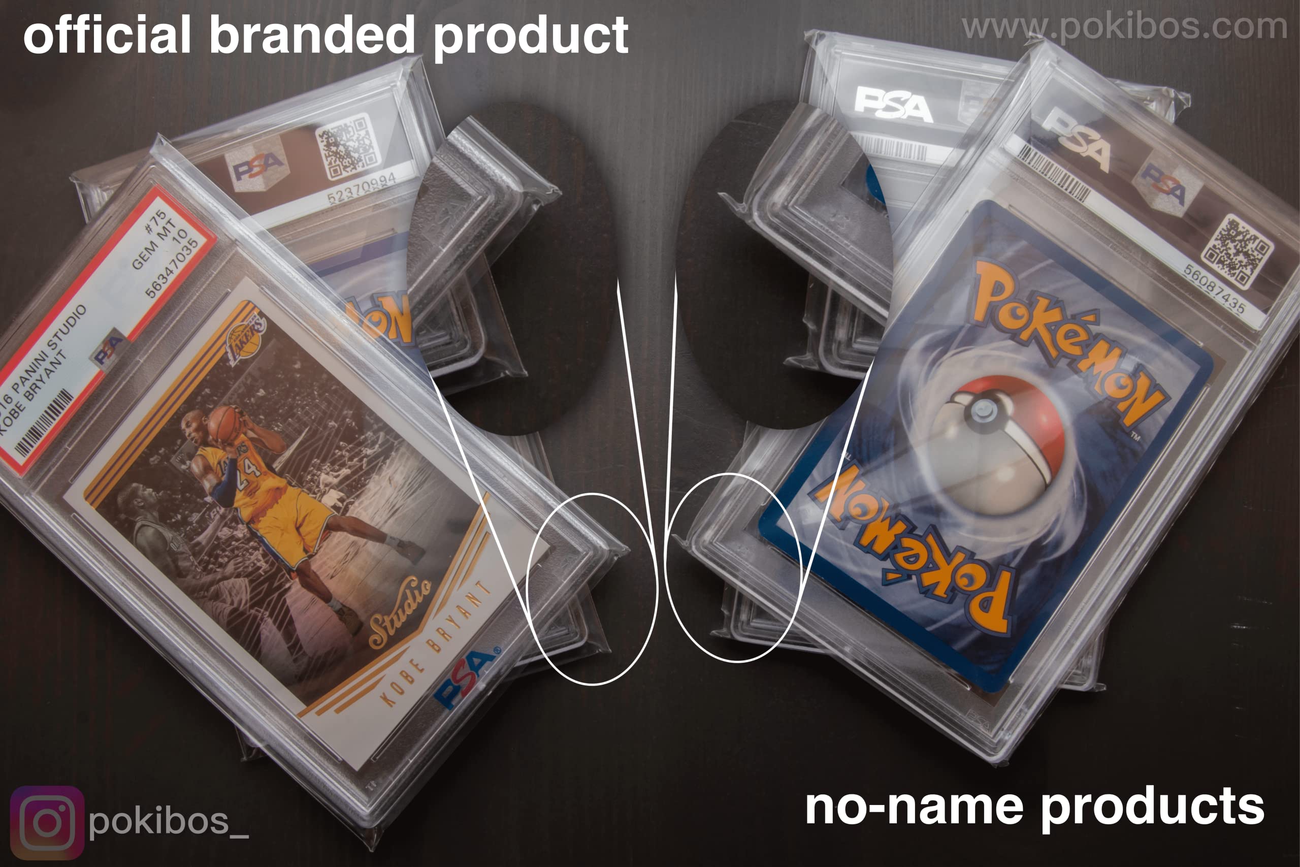 Snapklik.com : Cardboard Gold PSA Graded Card Sleeves - Perfect Fit ...