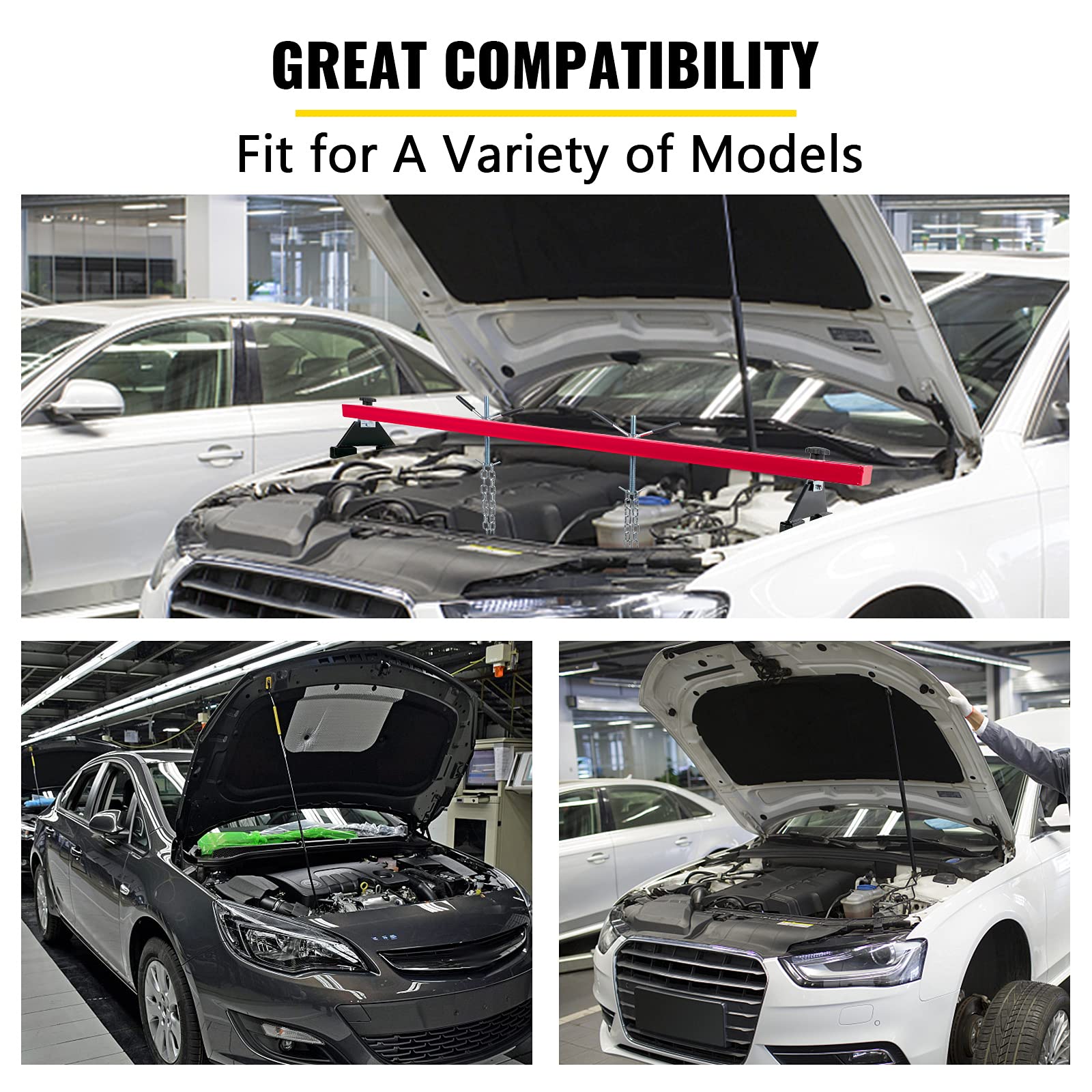 Engine Leveler 1100 Lbs 59" Engine Support Bar Dual Hook Transverse ...