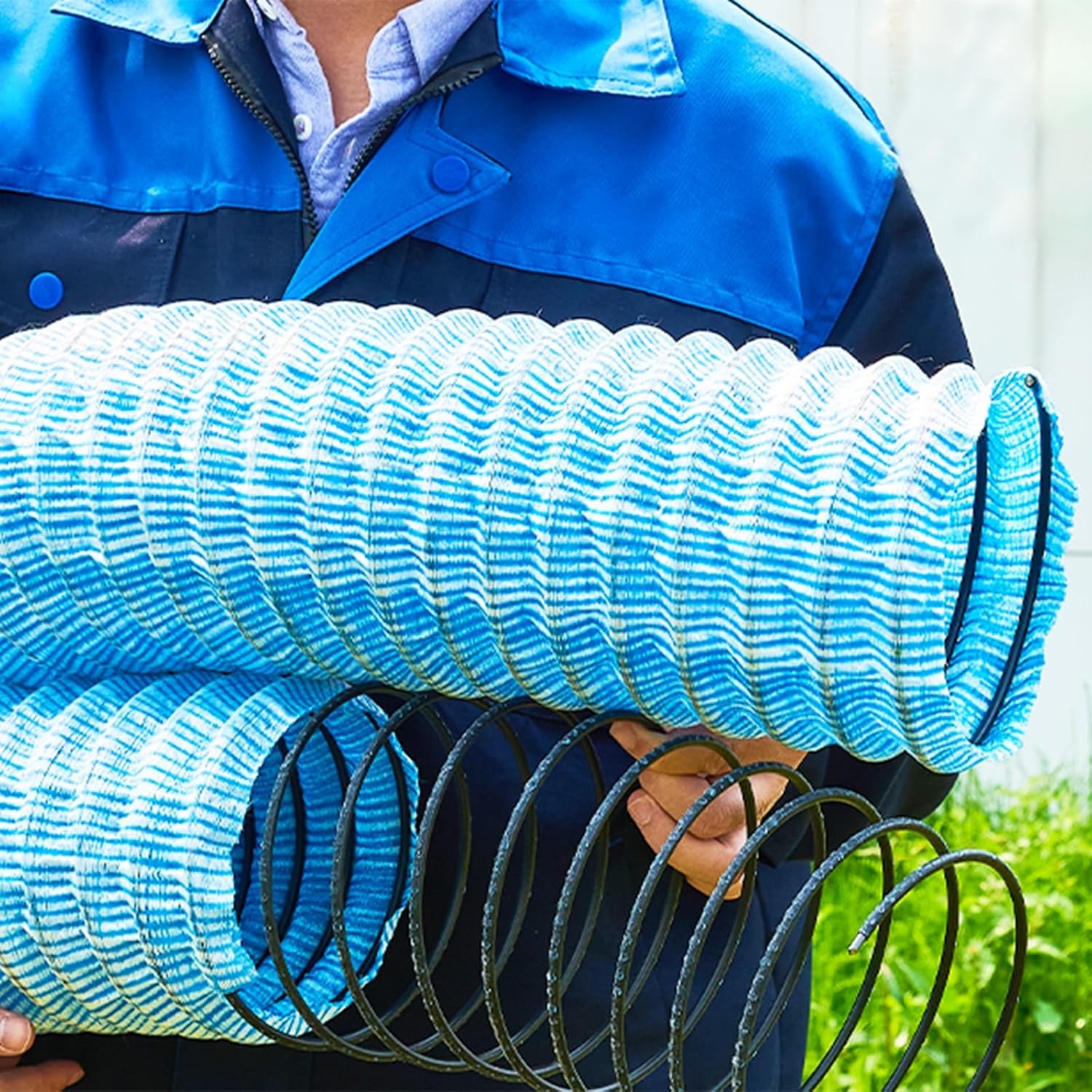 RENLXFI Drainage Pipe Outdoor French Drain Kit for Backyard, Flexible ...