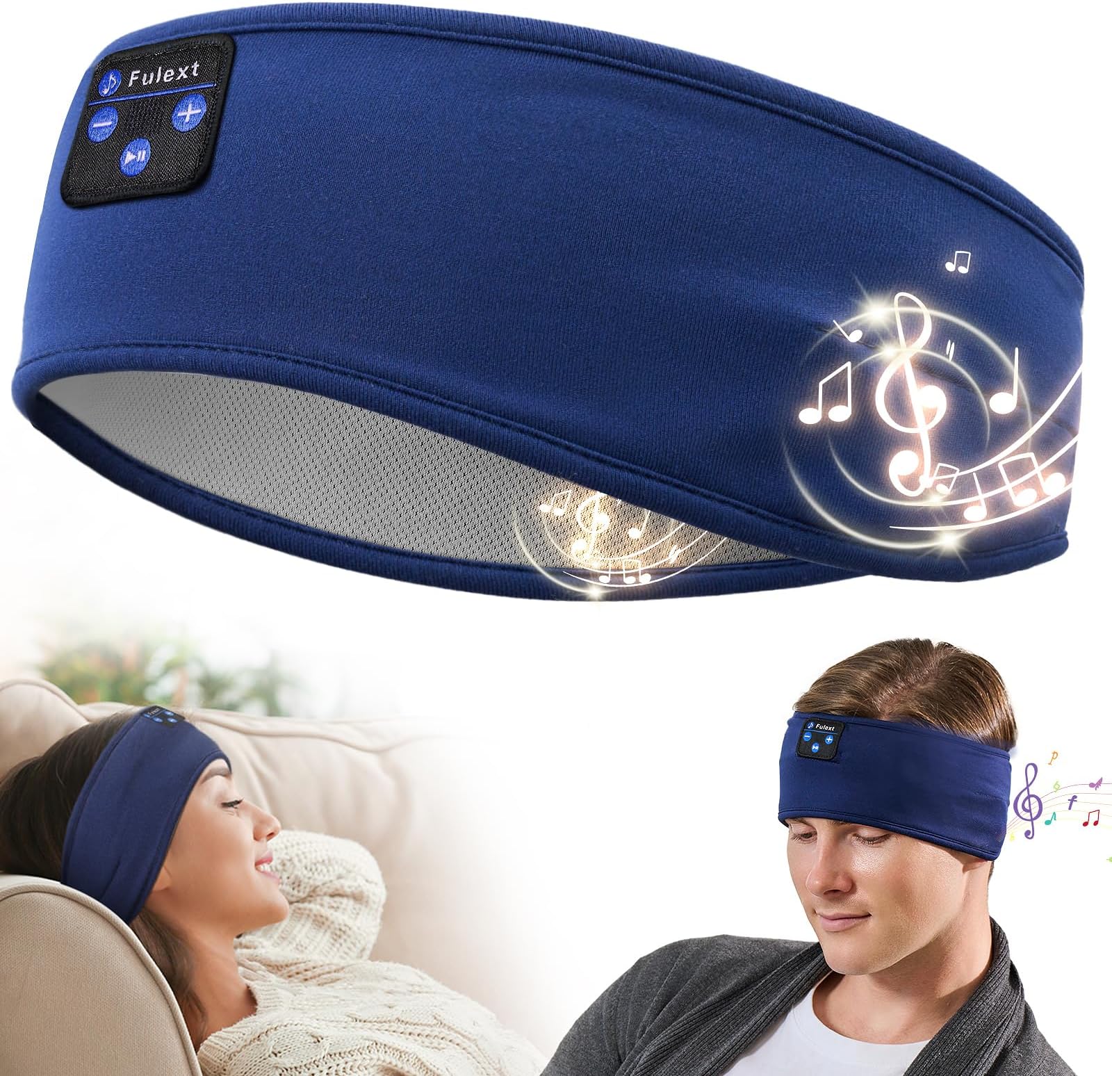 Amazon.com: Fulext Sleep Headphones Bluetooth Headband,Sleeping ...