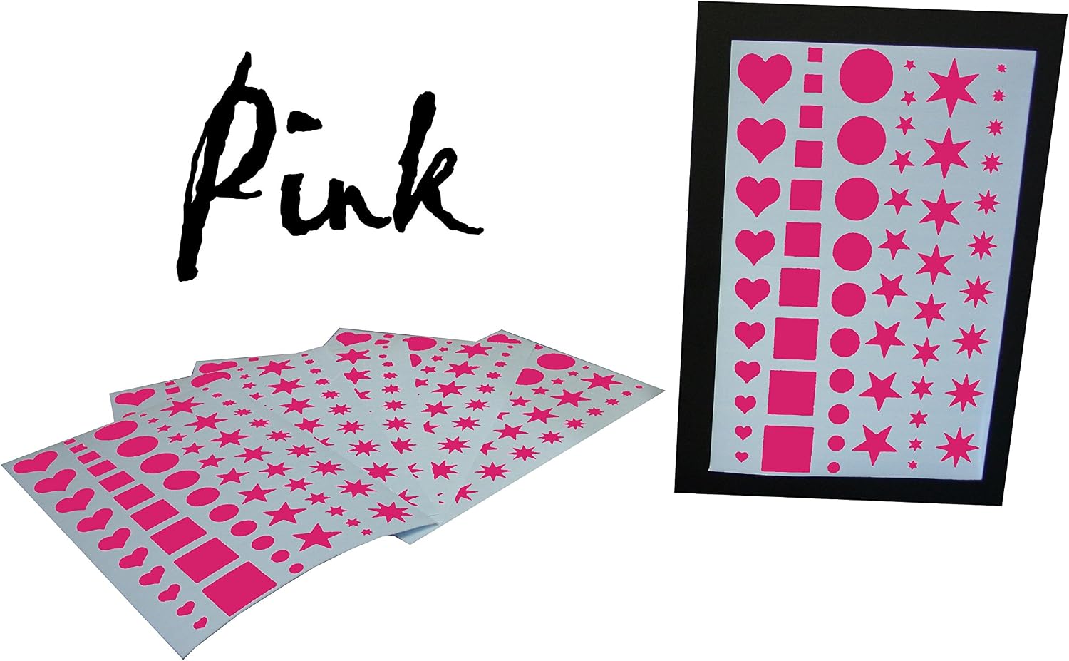 Amazon.com: Matte Shapes Stickers Value Pack - Removable Vinyl for ...