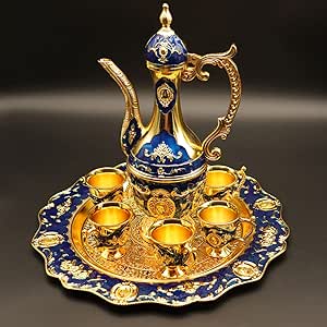 Minghezhi Middle Eastern Teapot Sets, Turkish Tea Coffee Cup Sets with ...