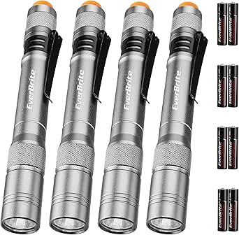 EverBrite Pen Light, 100LM Pocket Flashlights, Aluminum LED Pen ...