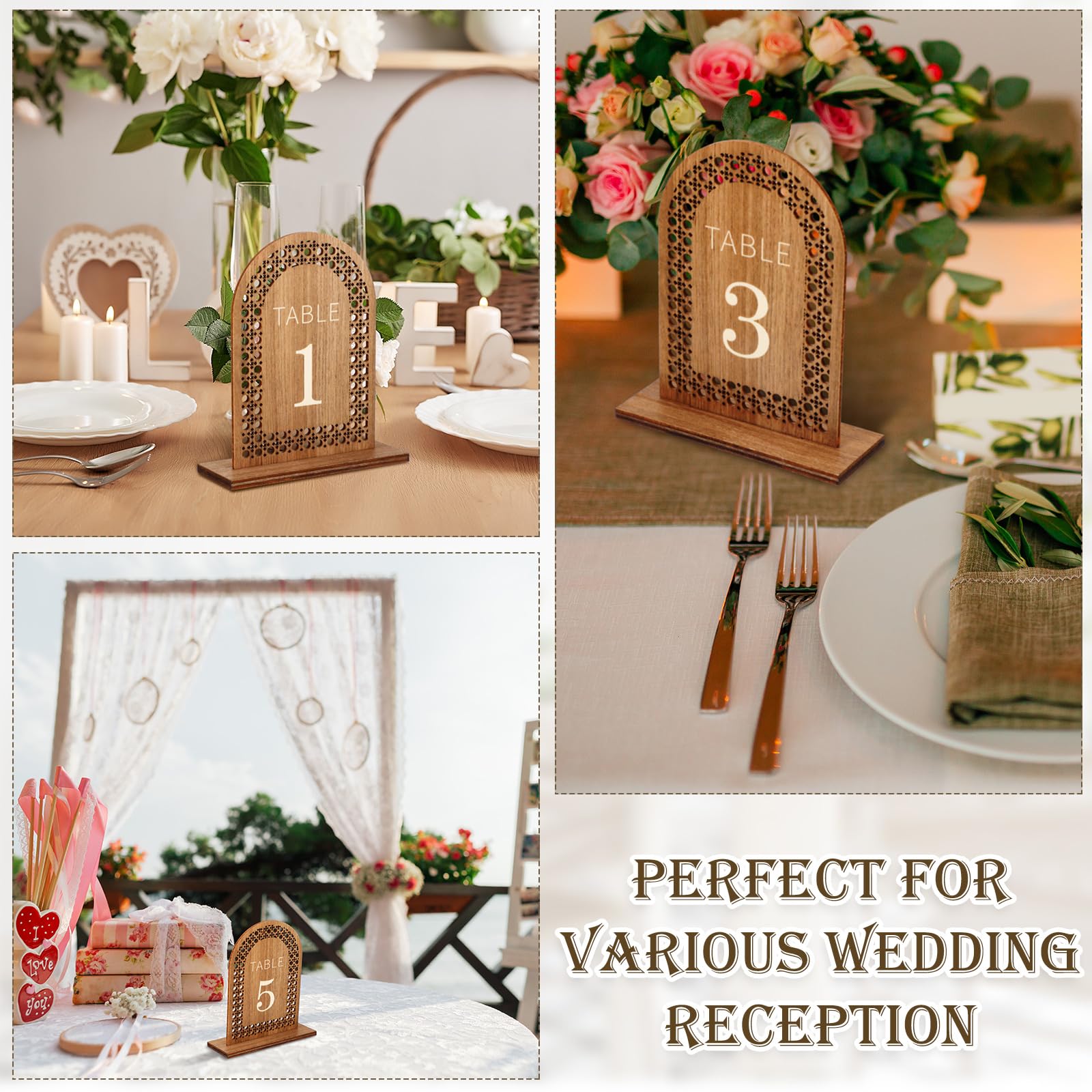 Victorian Table Numbers Classic Travertine Stone Table Numbers