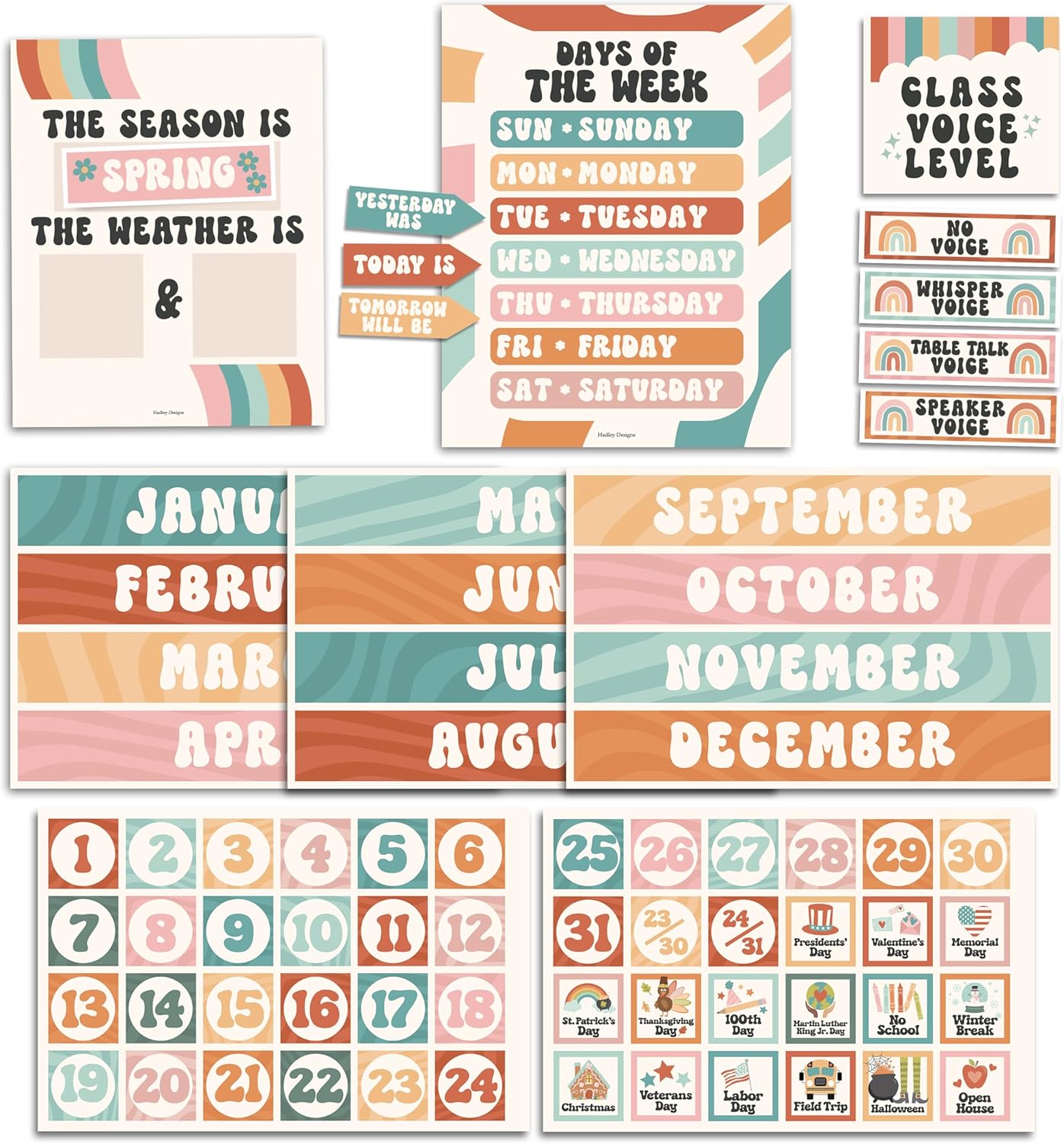 Classroom Calendar Set Bulletin Board Decor – Philippines | Ubuy