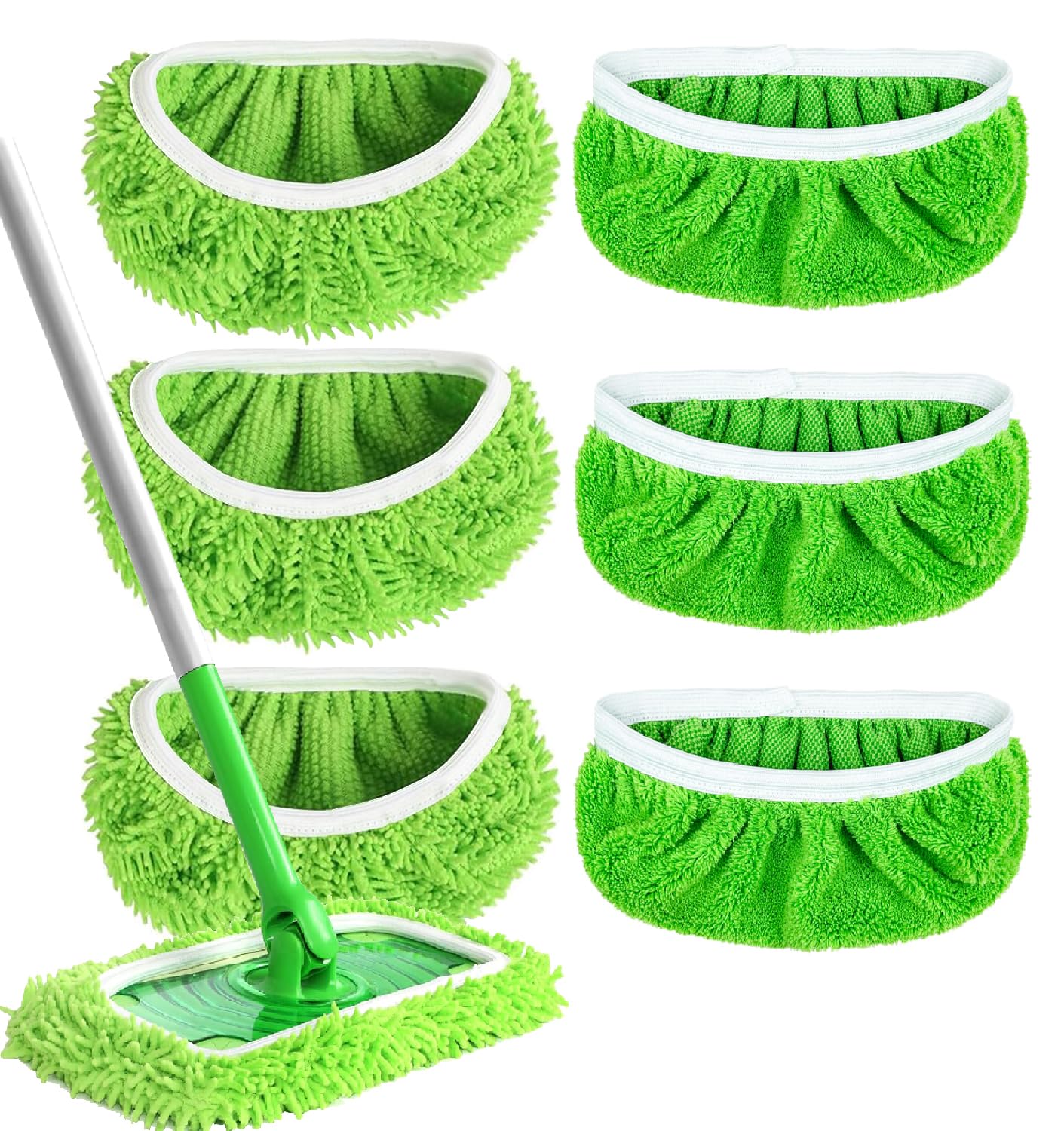 Amazon.com: Reusable Microfiber Mop Pads Washable Wet Pads Compatible ...