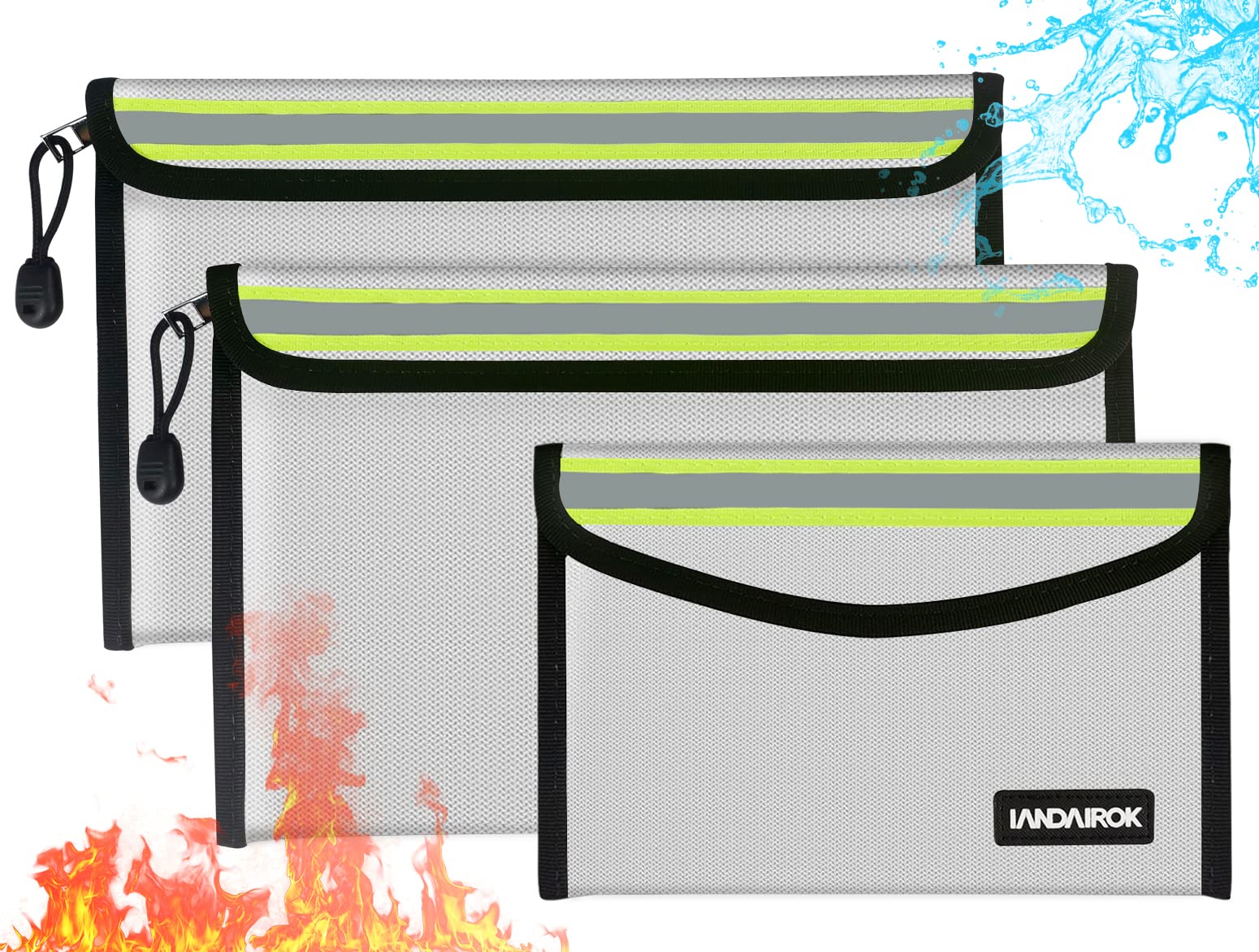 Amazon.com: Fireproof Document Bag Home Office Travel Fireproof Safe ...