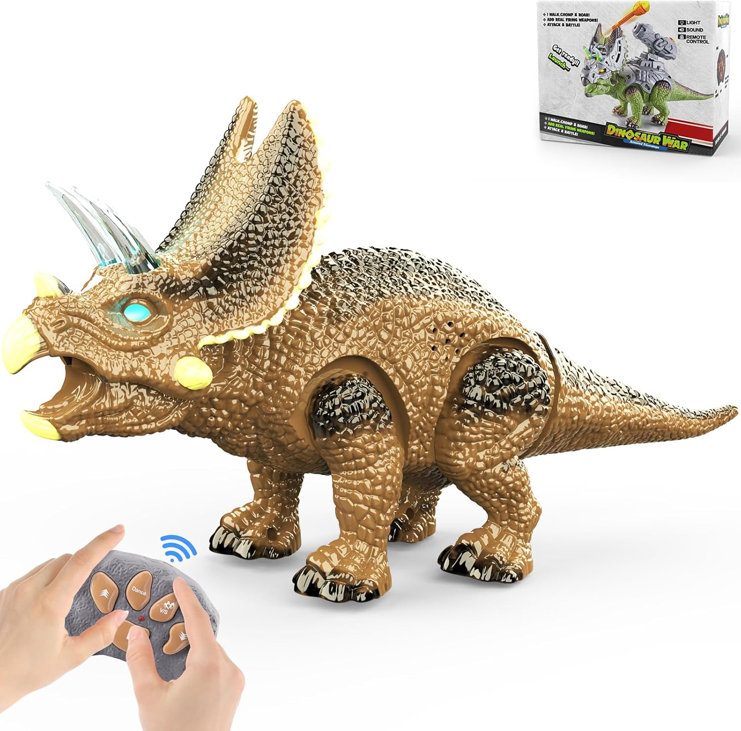 Amazon.com: Dinosaur Toys with Remote Control-Dino Toys for Kids 3-5,6 ...