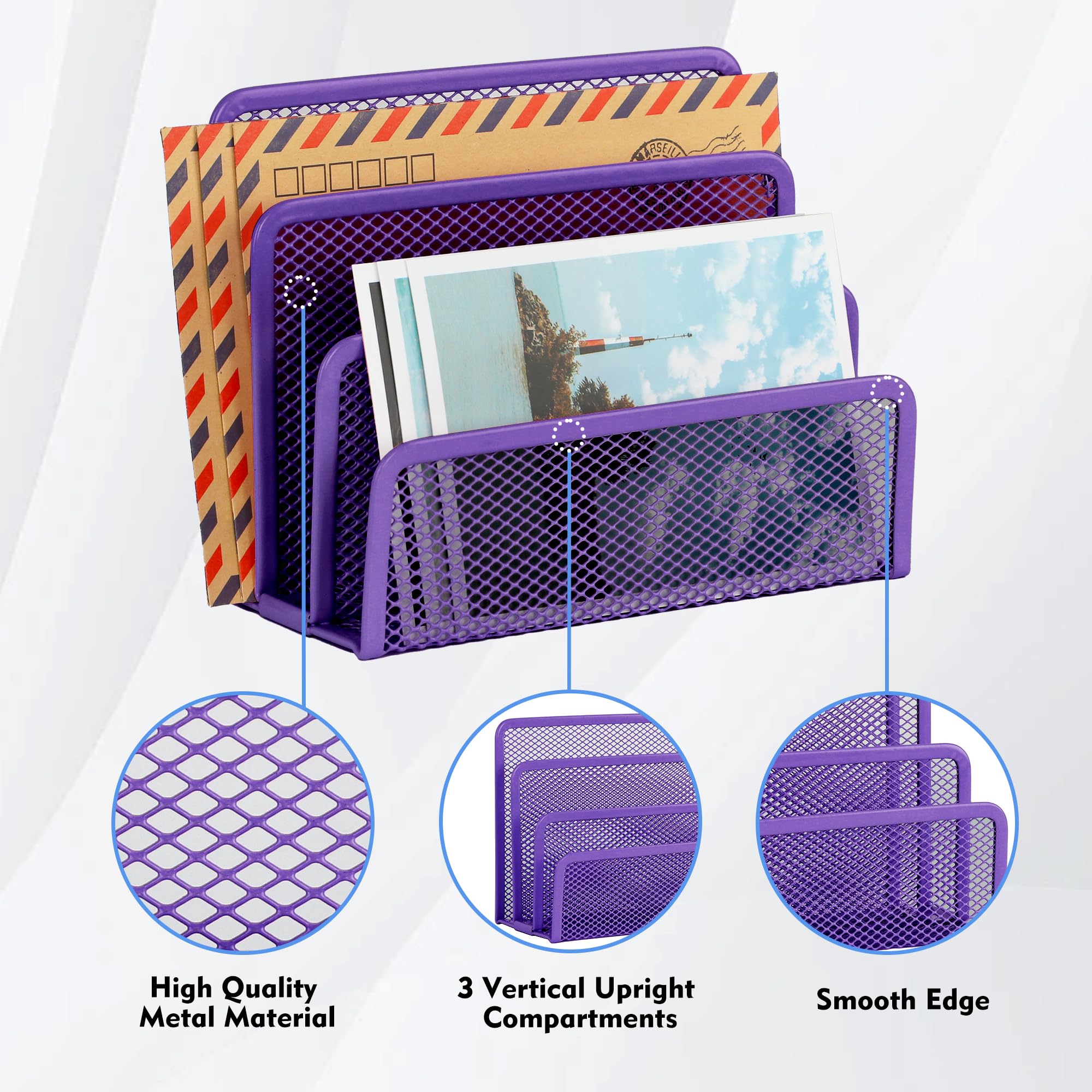 Snapklik.com : EASEPRES Desk Mail Organizer, Office Small Desktop Metal ...