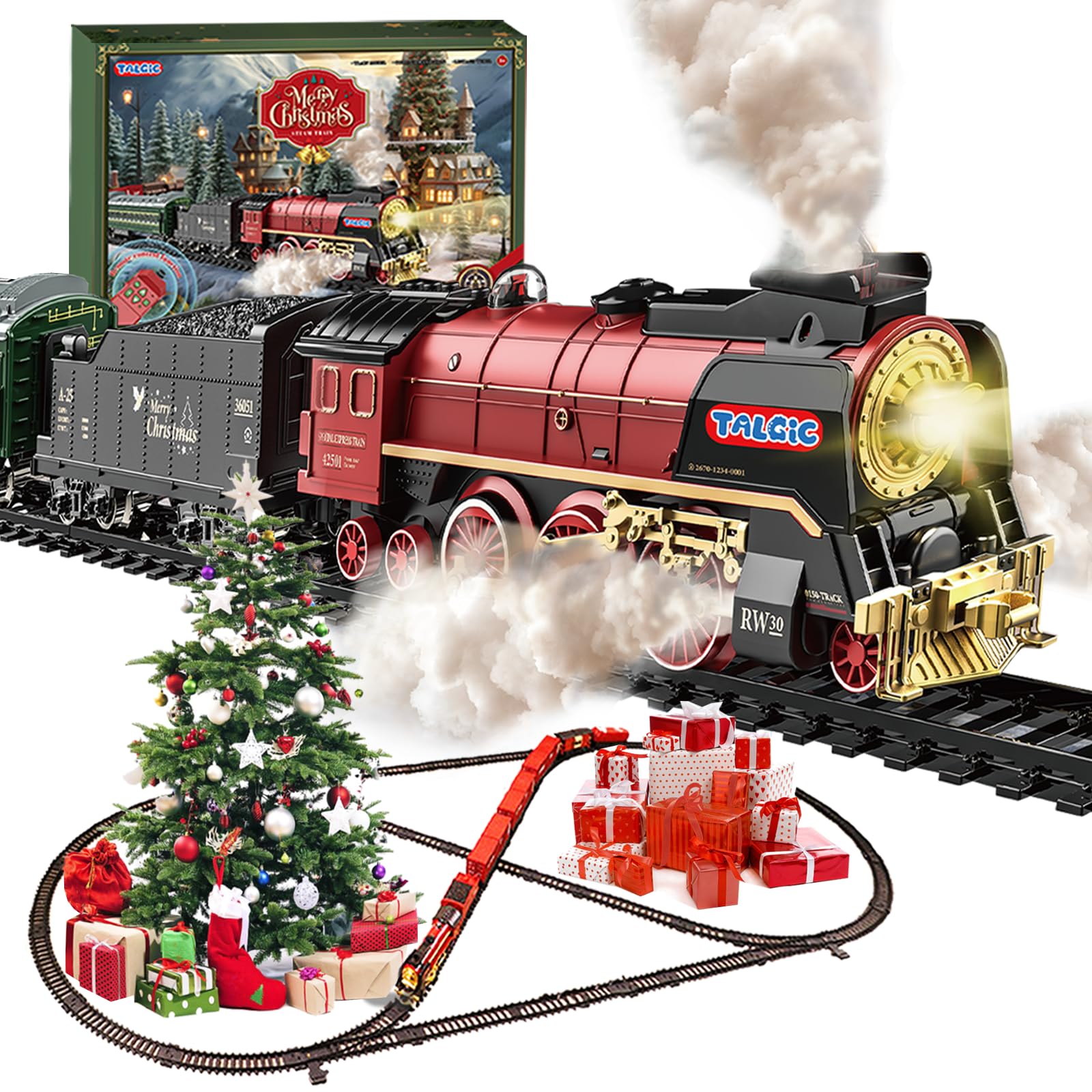 Amazon.com: TALGIC Train Set, Remote Control Train Toys for Boys with ...