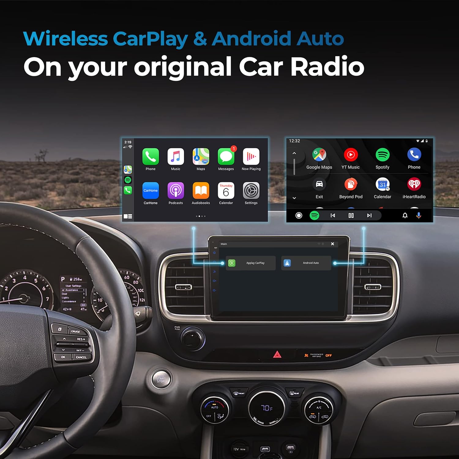 AutoSky Wireless CarPlay & Android Auto Adapter Instruction Manual