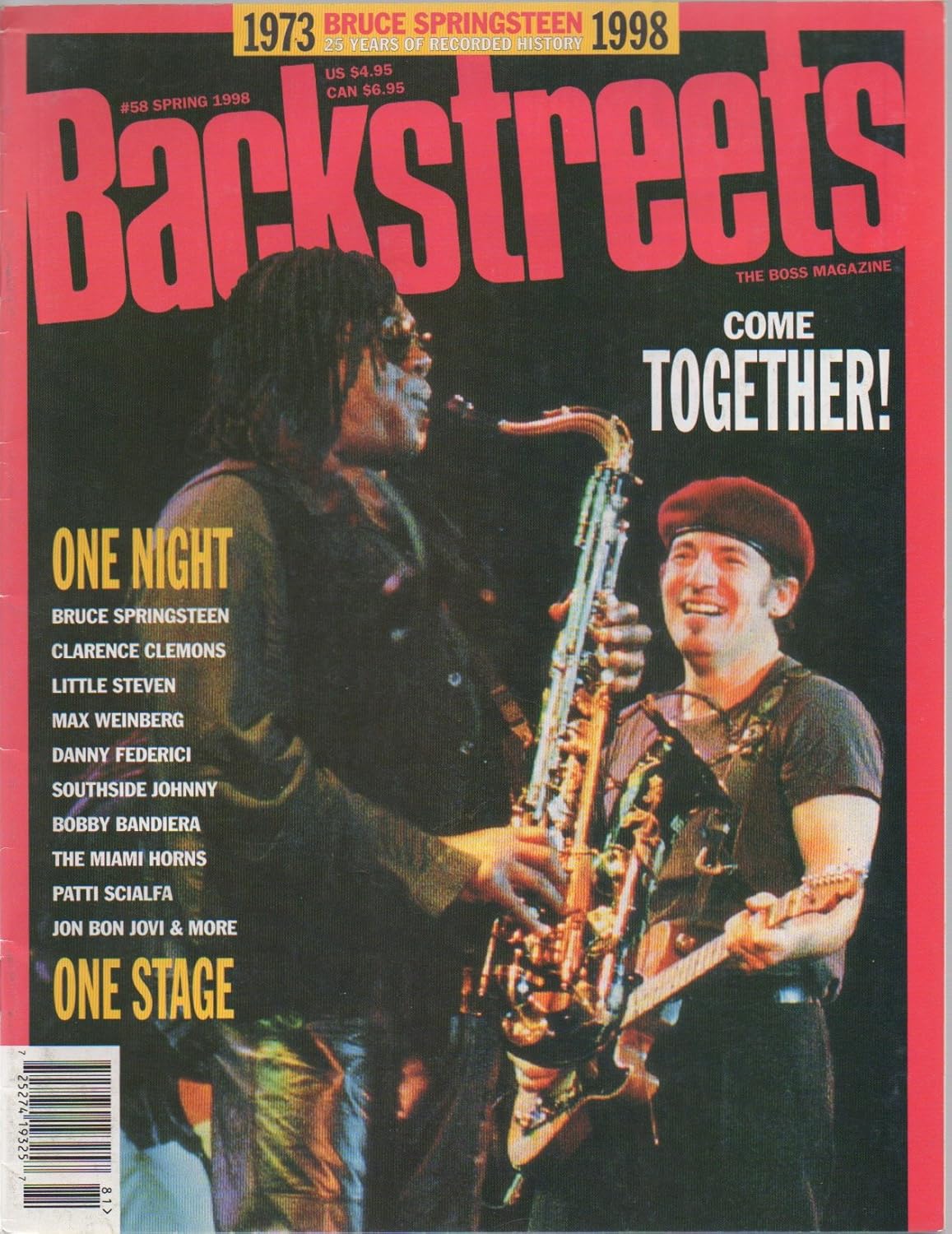 Backstreets: The Boss Magazine, no. 58 (vol. 15, no. 2) (Spring 1988 ...