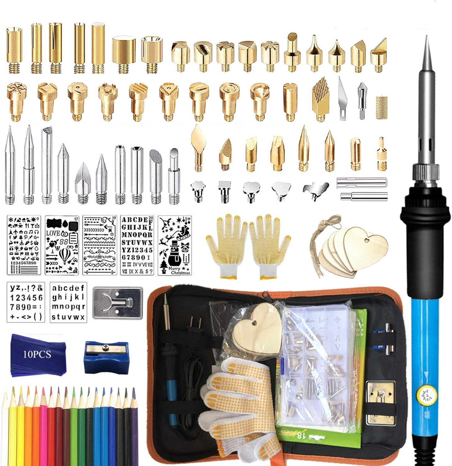 Amazon.com: NB-Blues Wood Burning Kit,102PCS woodburner tools,60W ...