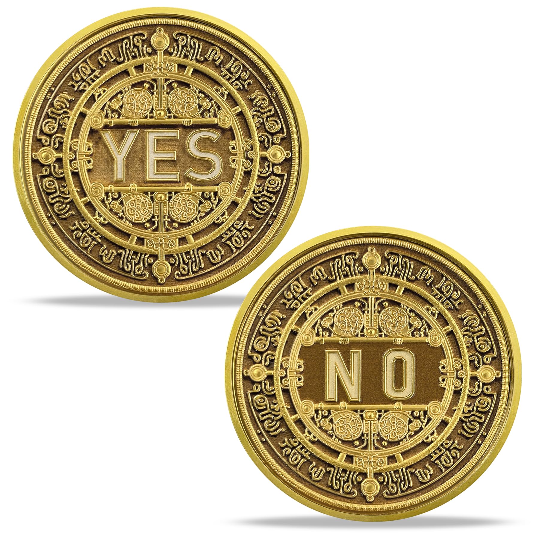 Amazon.com: Yes or No Decision Maker Coins, Yes No Divination Token ...