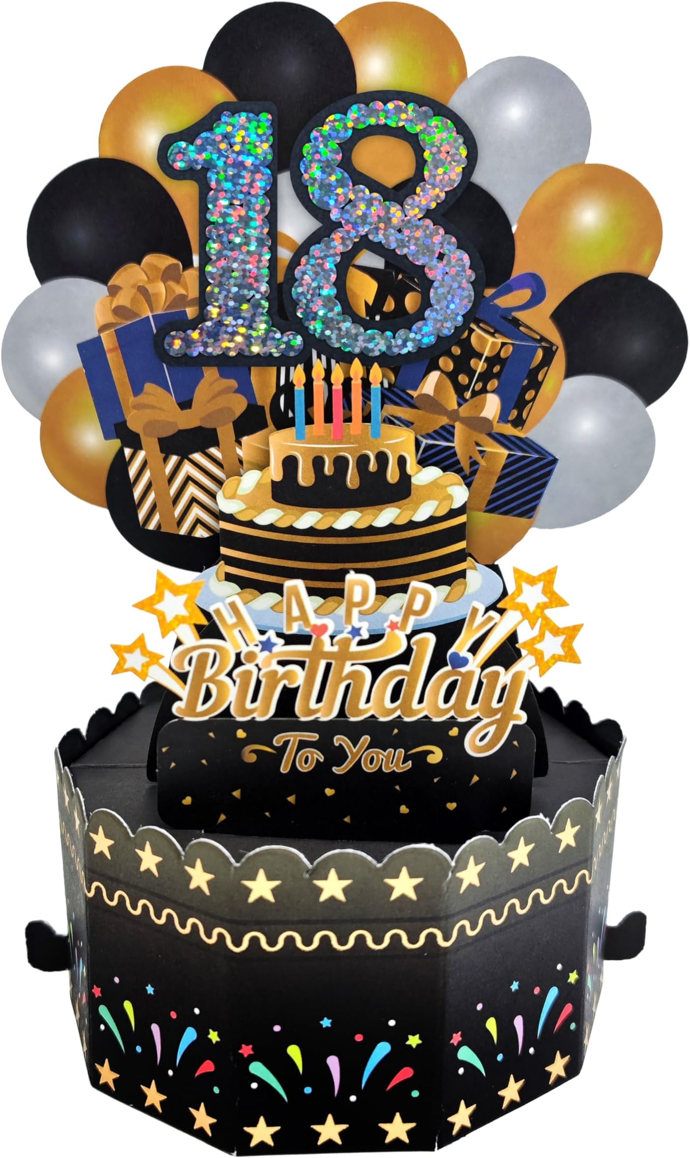 Amazon.com : AimtoHome 18th Birthday Cards 3D Popup Birthday Greeting ...