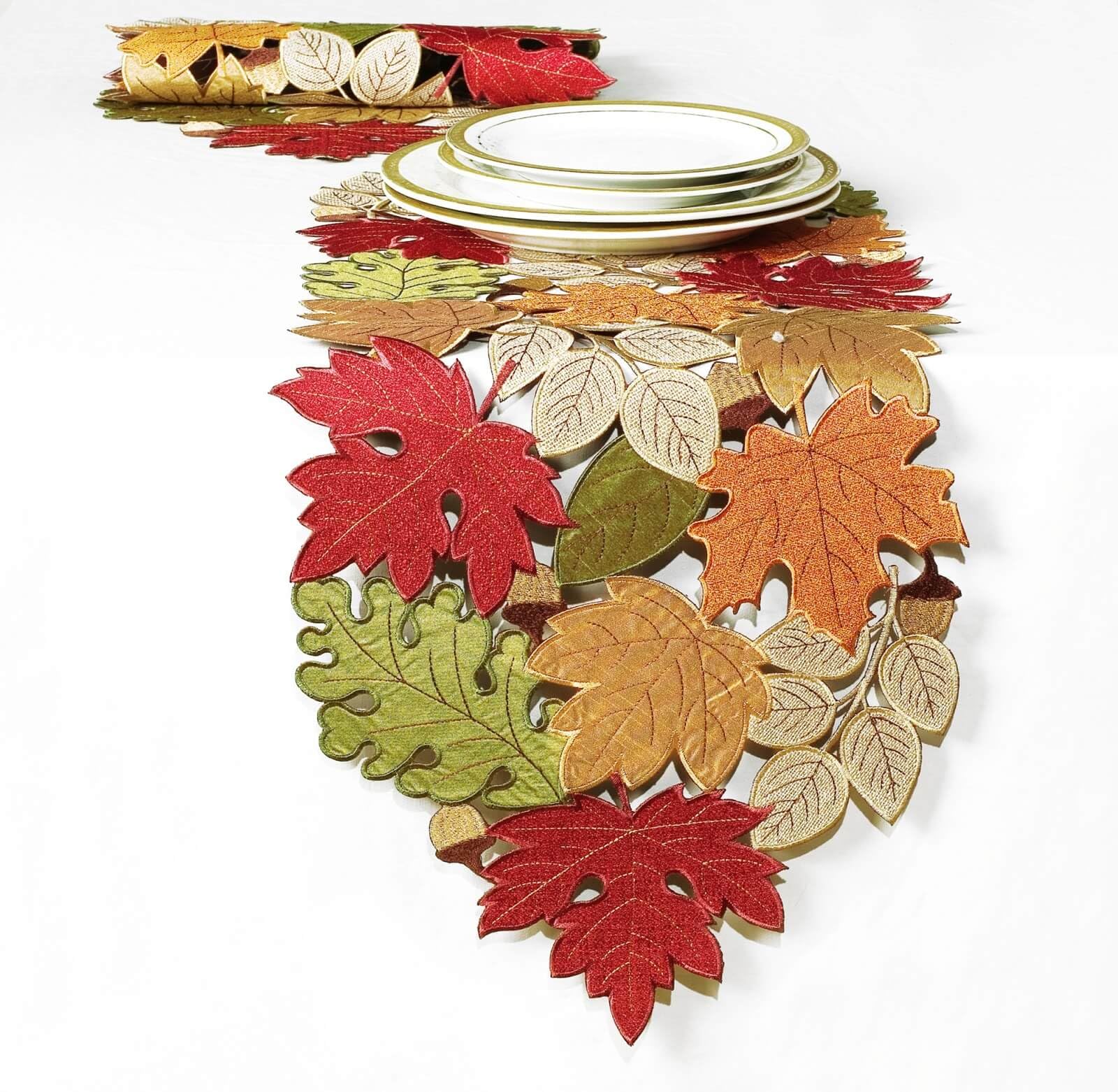 Amazon.com: Fall Table Runner 36inches long, Thanksgiving Harvest ...