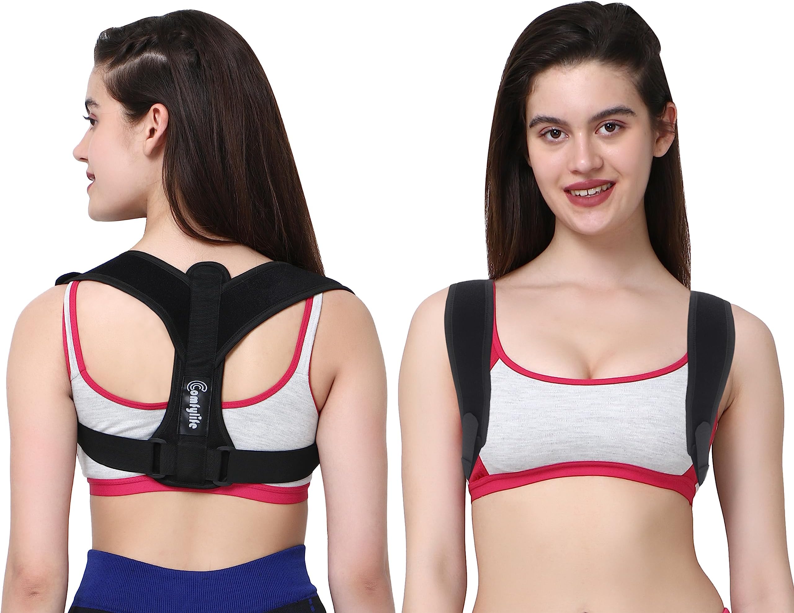 Buy HOOPOES Stainless Steel Posture Corrector For Men & Women - Spine & Body Posture Correction ...