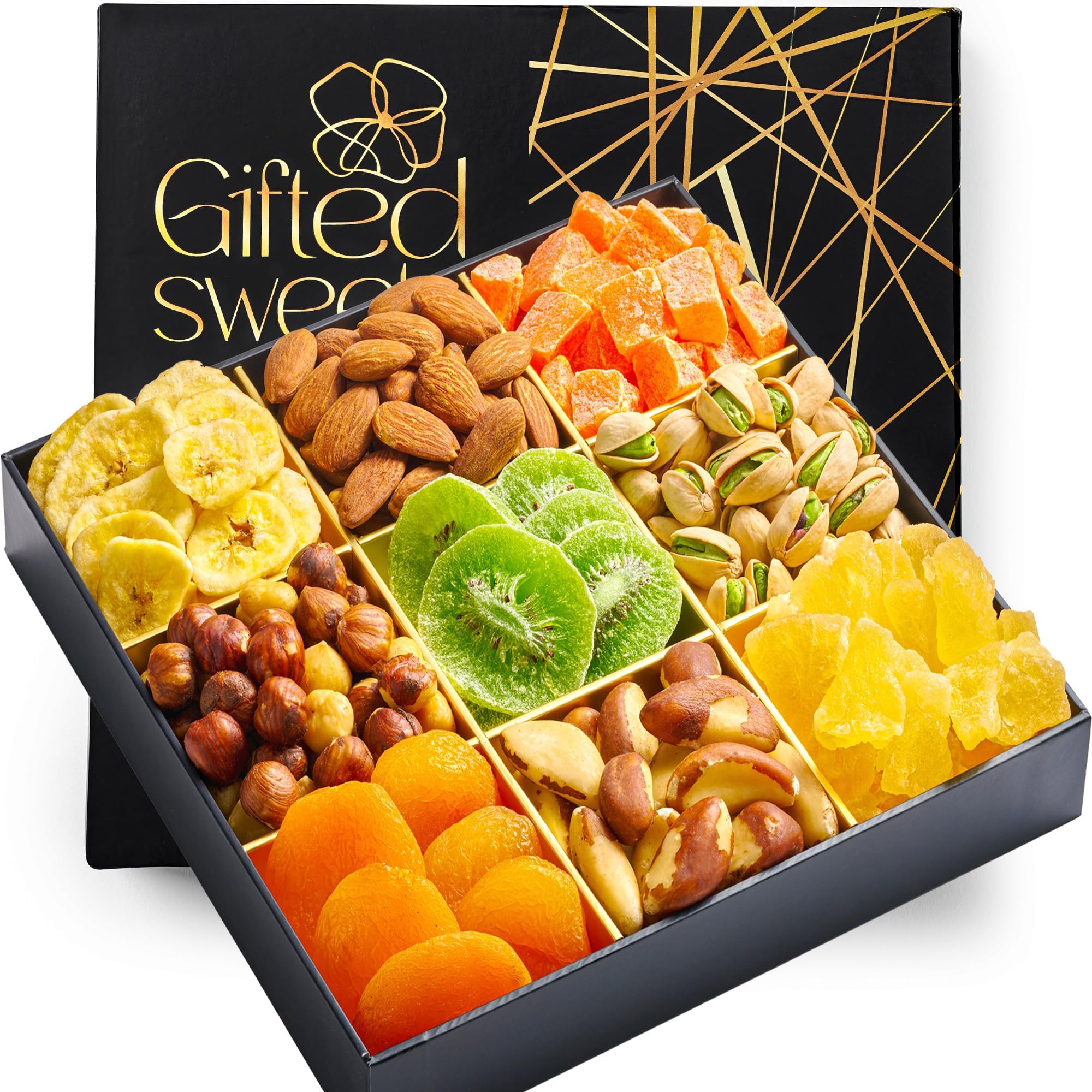 Amazon.com : Dried Fruit and Nuts Gift Basket Assorted - Holiday Snack ...
