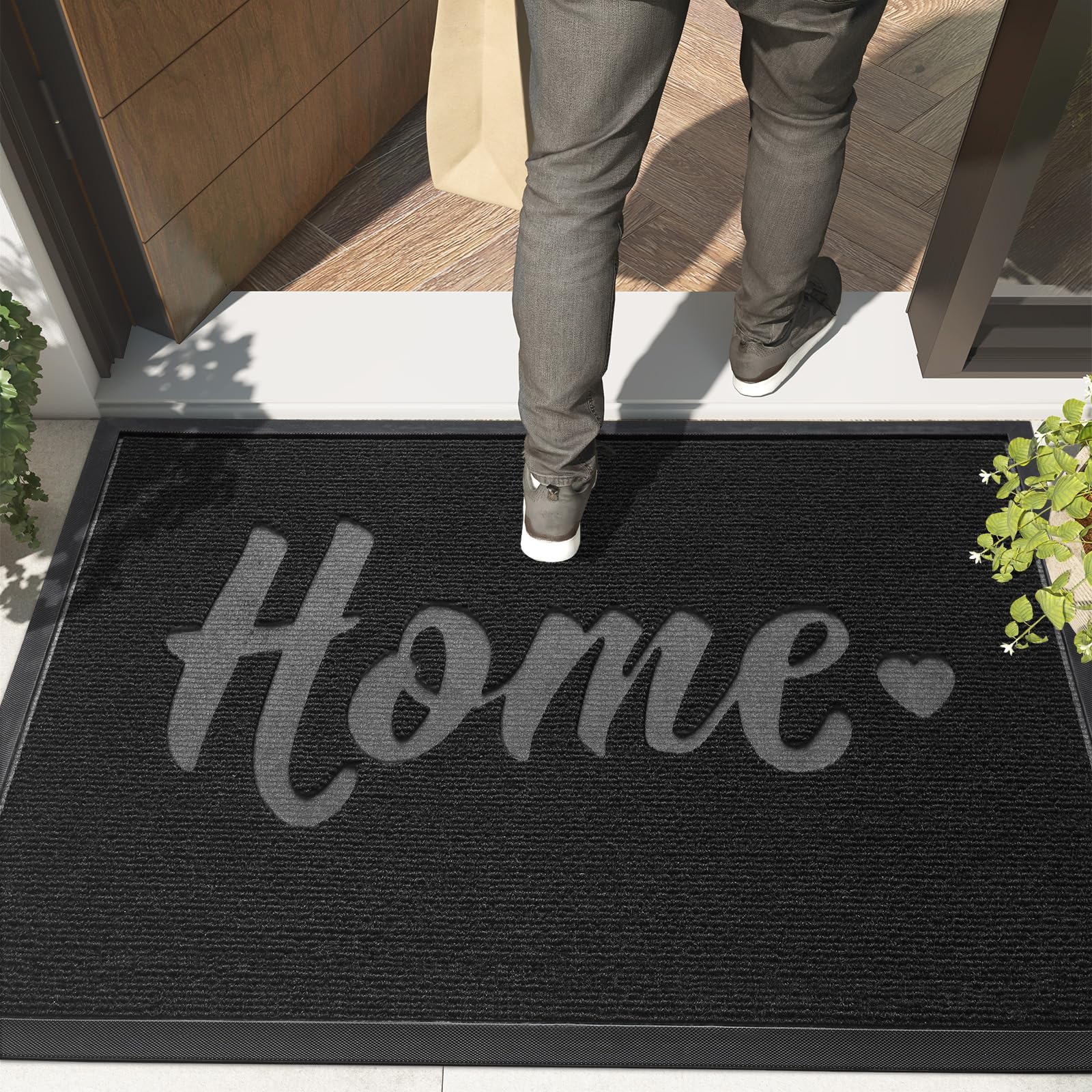 Amazon.com : Color&Geometry Door Mat Outside Entrance to Catch Dirty ...