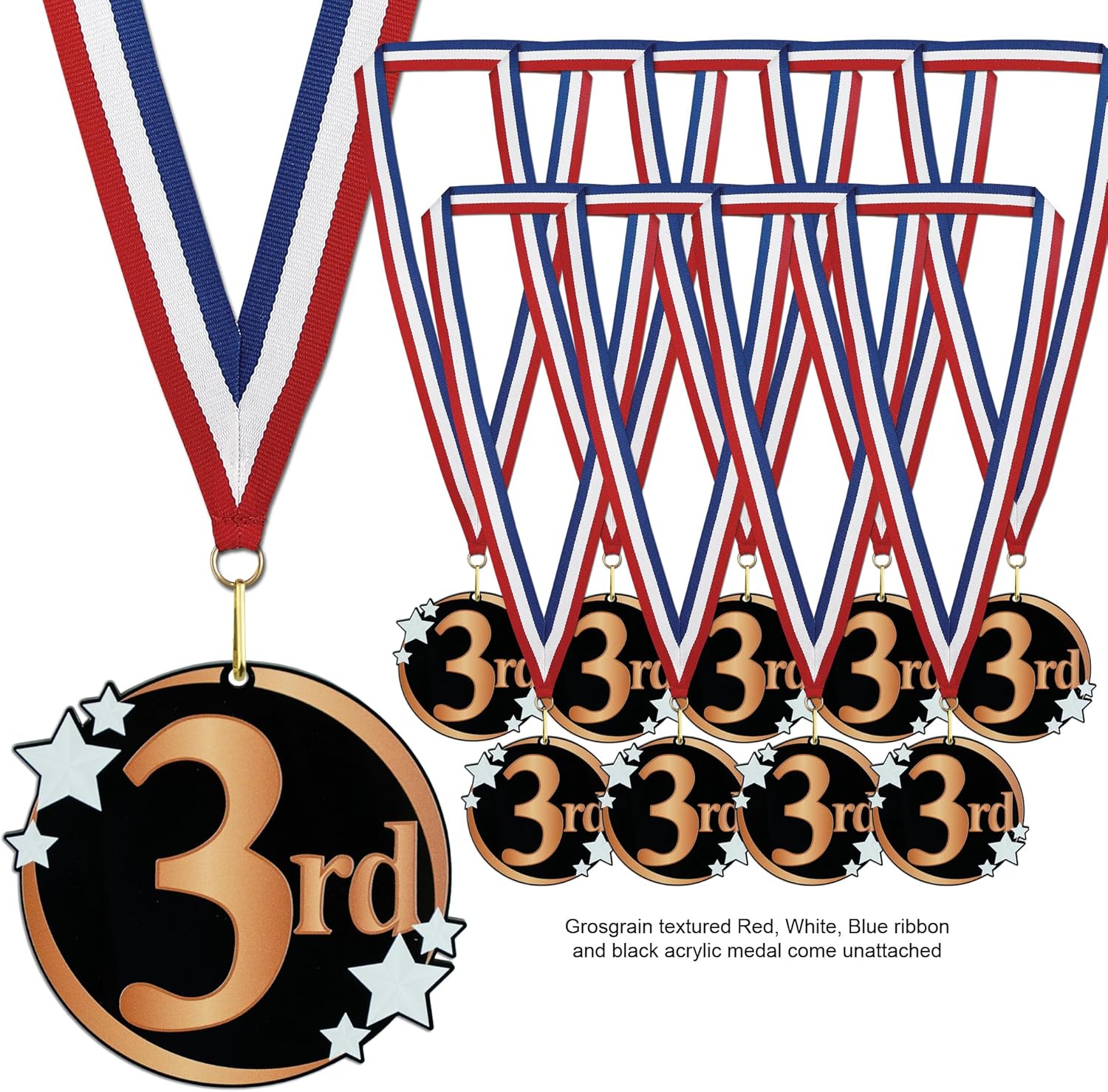 Amazon.com : Hodges Badge Company Award Medals - 10 Pack Medals of ...