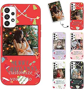 Amazon.com: Eouine Christmas Custom Name Phone Cases for Samsung Galaxy A03 A13 A22 A52 A32 A12 ...