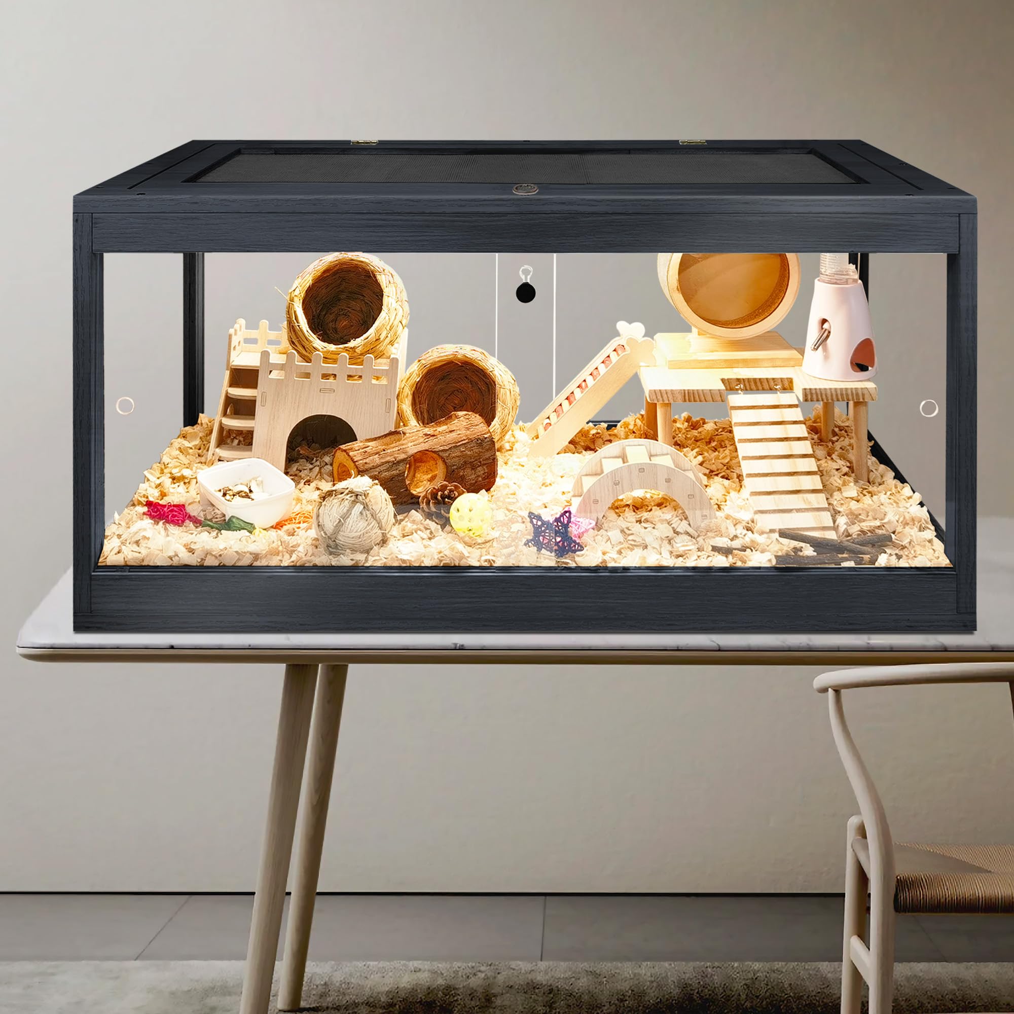 Prolee Hamster Cage Wooden, Hamster Habitat, Mice and Rat Habitat ...