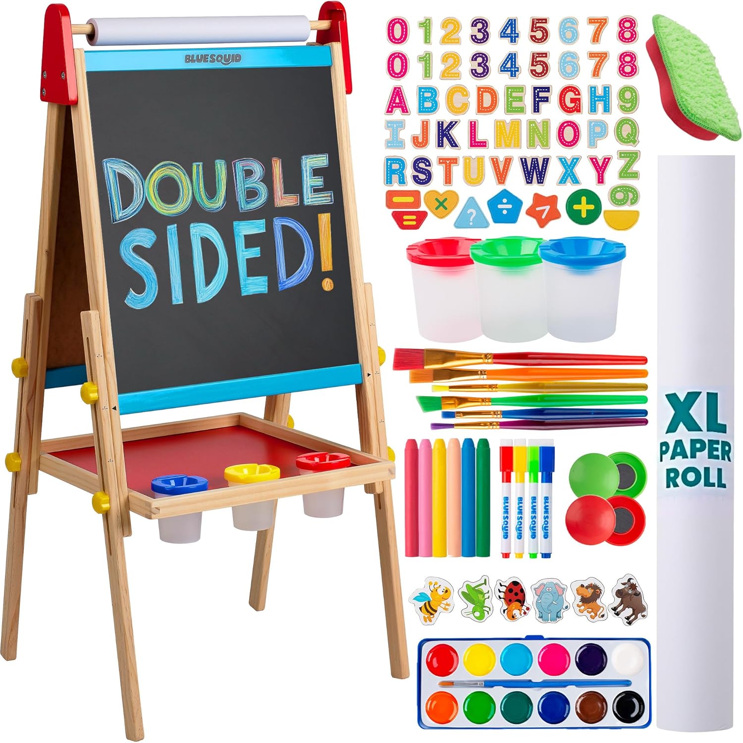 Blue Squid Art Easel for Kids, Easels for Toddlers | Adjustable Art ...