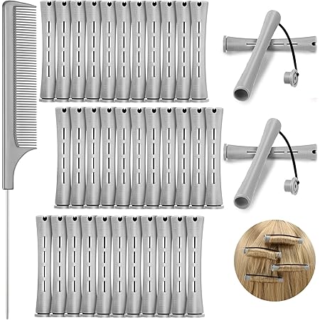 Amazon.com : 60 Pieces Hair Perm Rods Set Plastic Perming Rods Cold ...