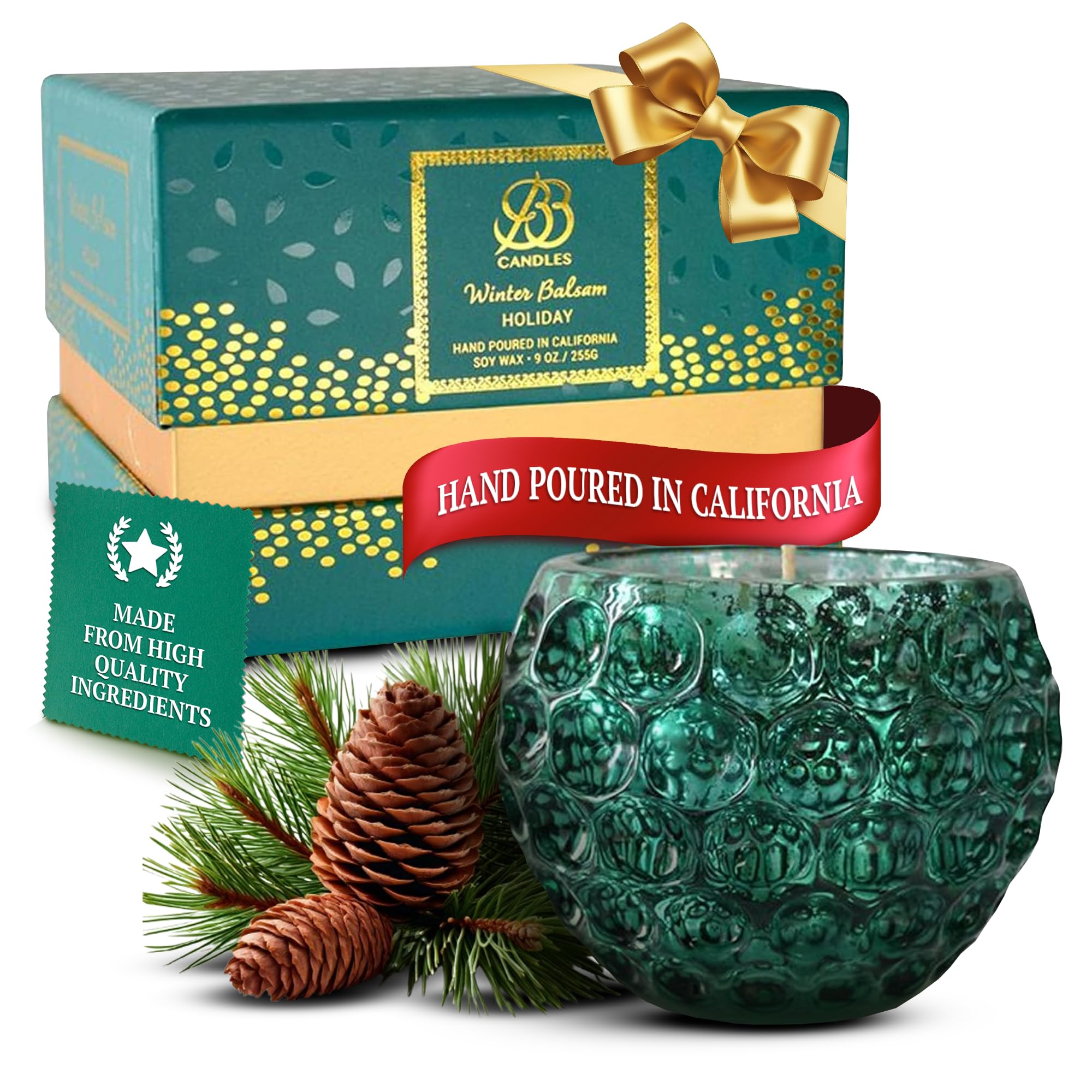 Amazon.com: BB Candles Illumination Winter Balsam Scented Hand Poured ...