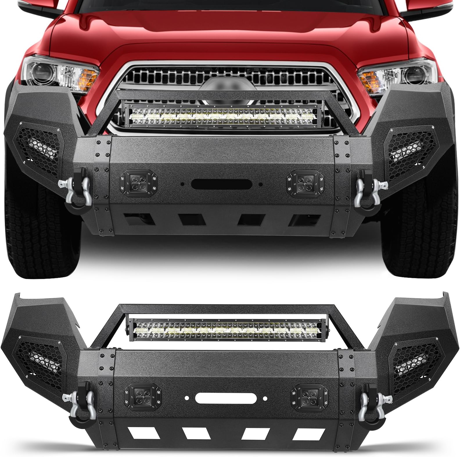 Amazon.com: TIOYAR Front & Rear Bumpers Compatible with Toyota 4Runner ...