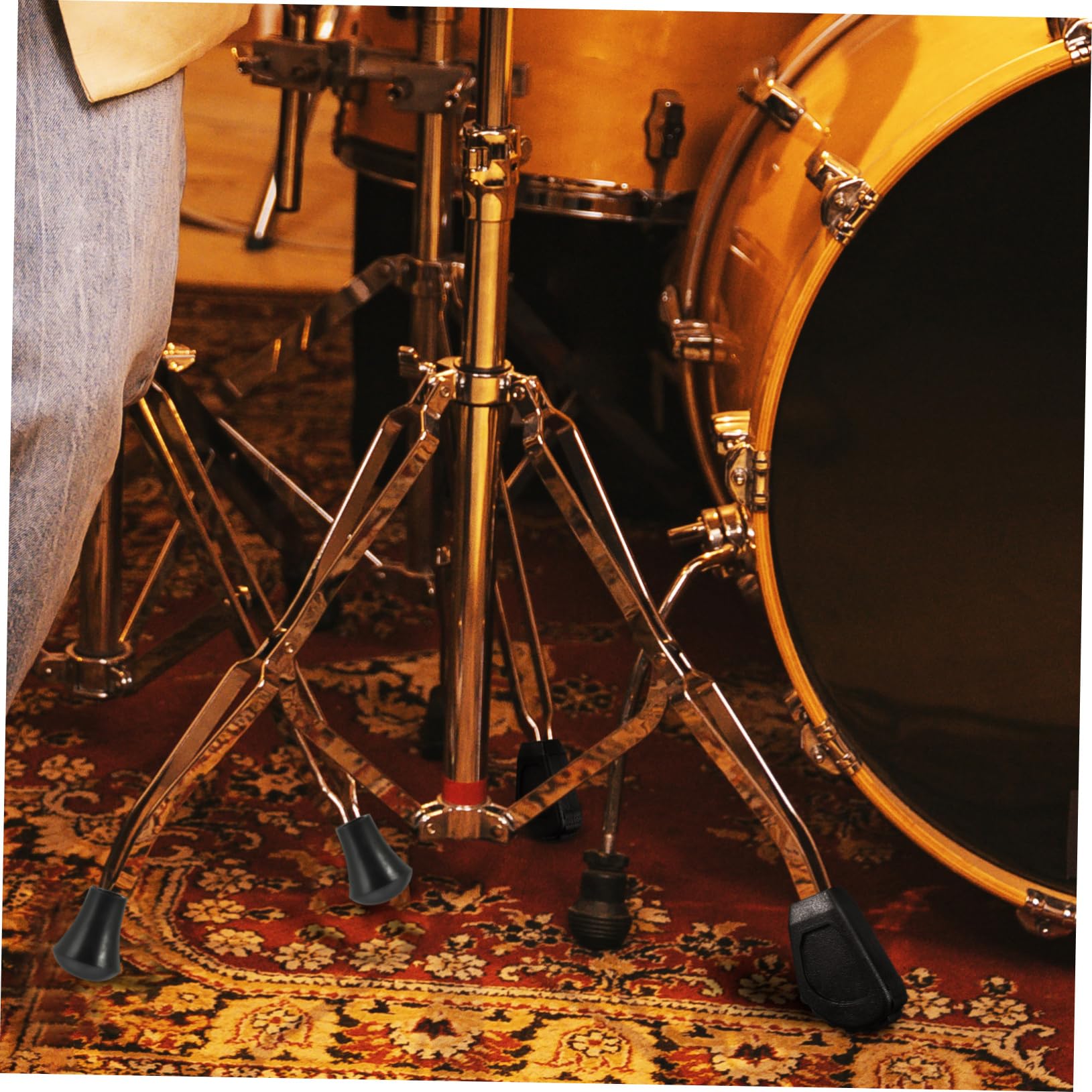 Snapklik.com : 10pcs Anti-slip Drum Leg Bracket Drum Leg Protectors ...