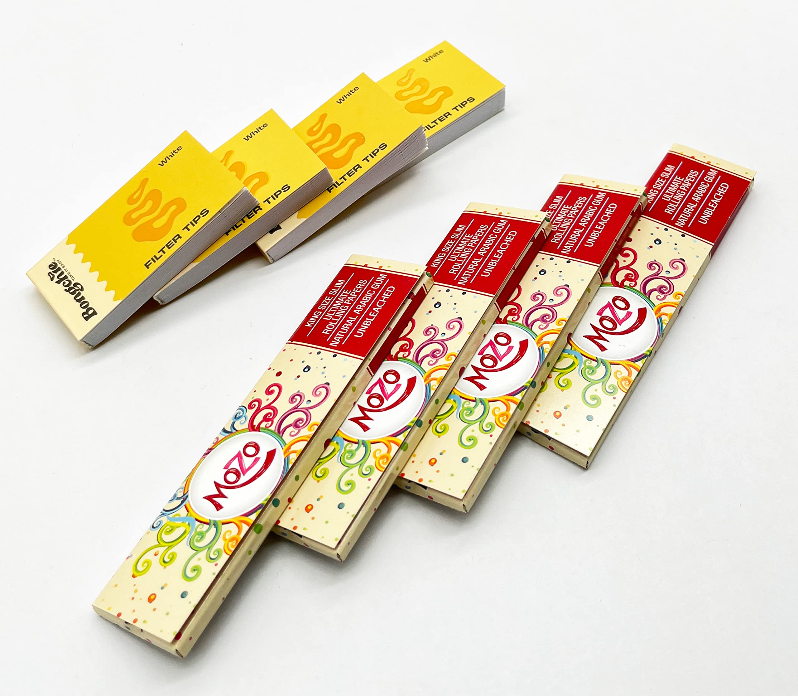 Mozo Natural Rolling Paper & Roach Book Combo | Set of 4 | Premium ...