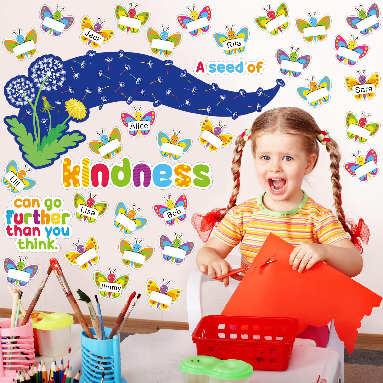 Snapklik.com : Spring Butterfly Bulletin Board Decorations Set ...