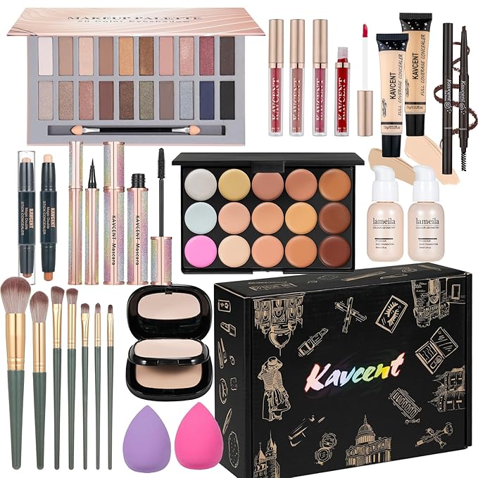 Amazon.com : Makeup Kit Makeup Kits for Women Full Kit Makeup Sets for ...