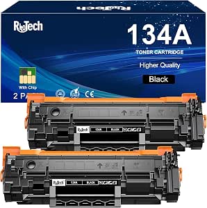 RitoTech 134A Black Toner Cartridges - for HP 134X W1340A W1340X for ...
