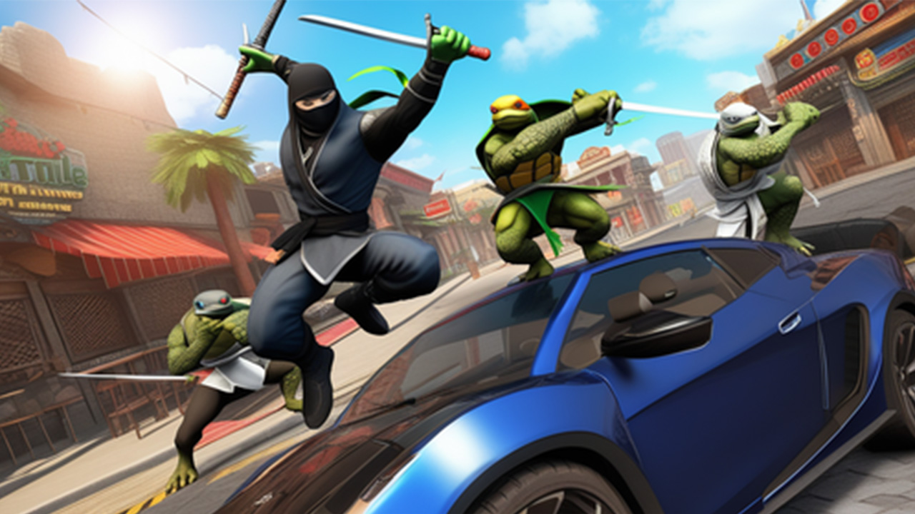 Turtle Hero Ninja Fighting Simulator 3D: Kill Crime City Vegas Mafia ...