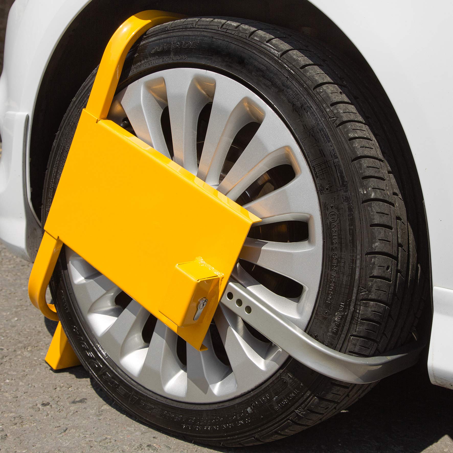 Fort Knox 77095 BlueSpot Heavy Duty Wheel Lock, Yellow : Amazon.co.uk ...