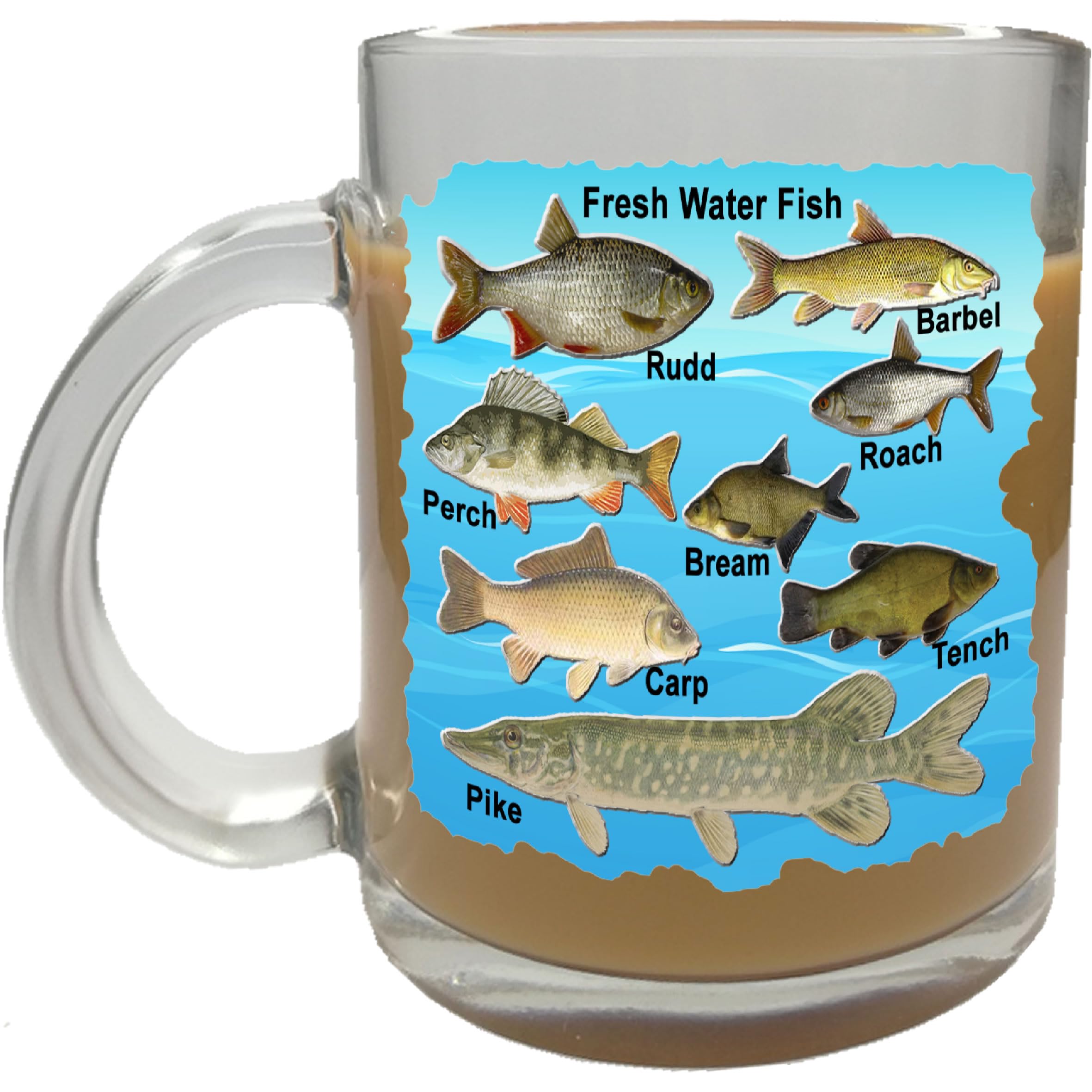Klassek Fresh Water Fishing Mugs for Men Anglers Fishermans Freshwater ...
