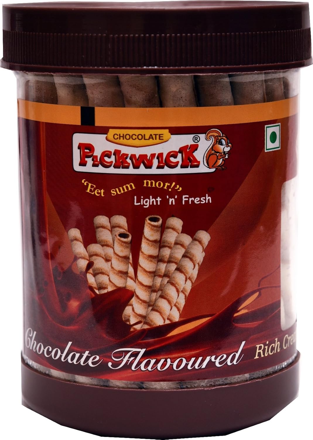 PICKWICK Chocolate Flavoured Wafer Rolls - Combo Pet Jar Pack, 300gm x ...