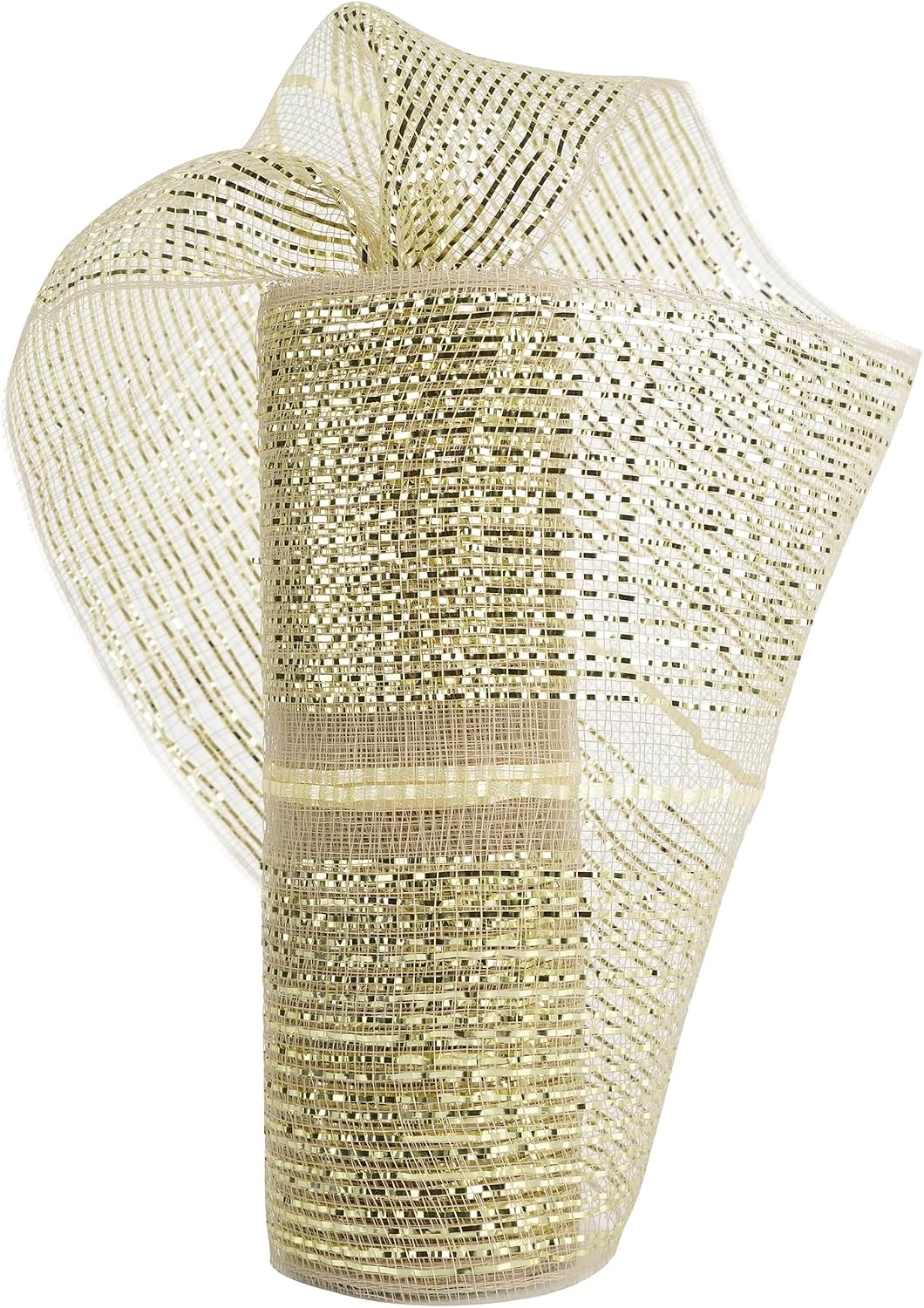 Amazon.com: HUIHUANG Champagne Deco Mesh 10 inch Rolls Wide Christmas ...