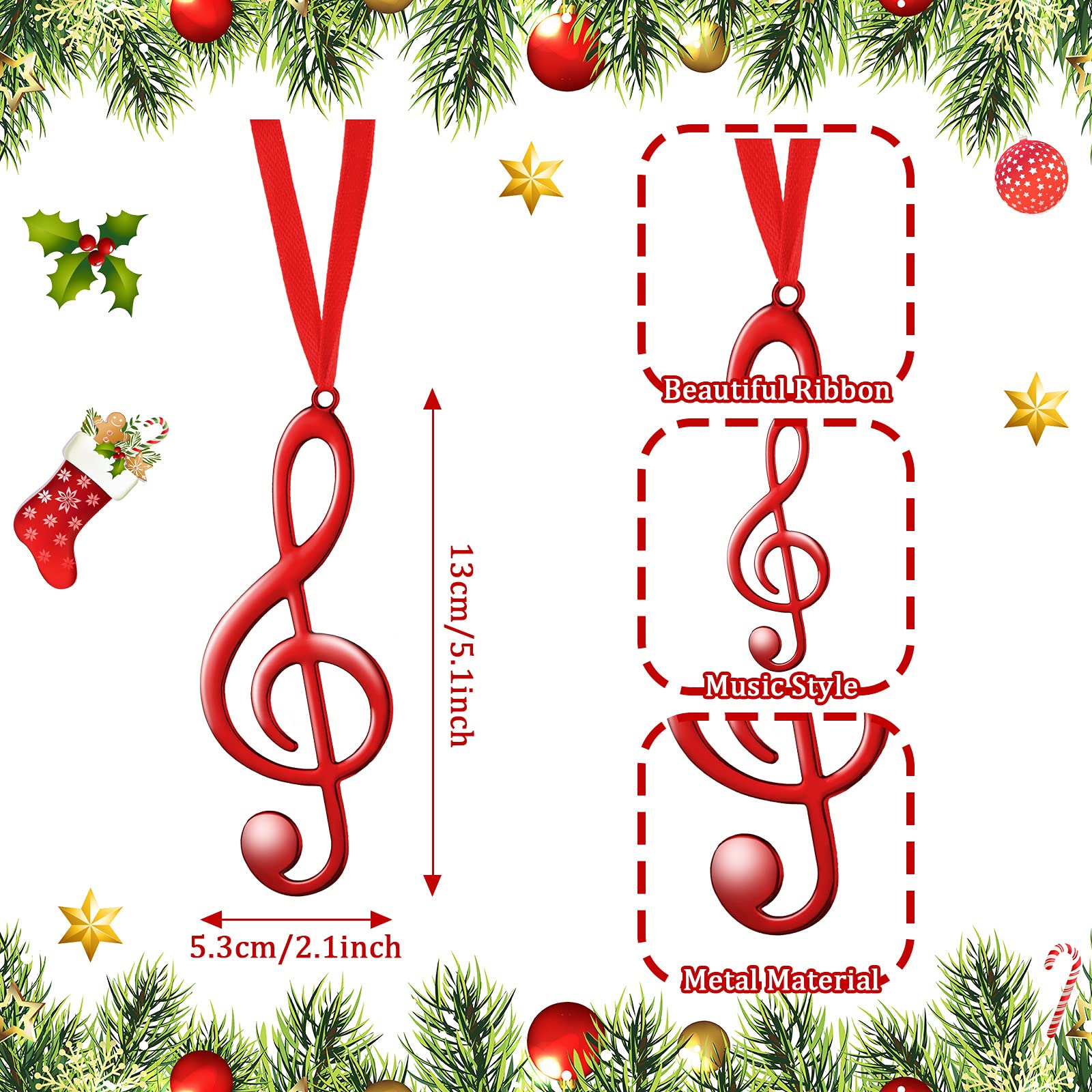 Christmas Music Notes Border
